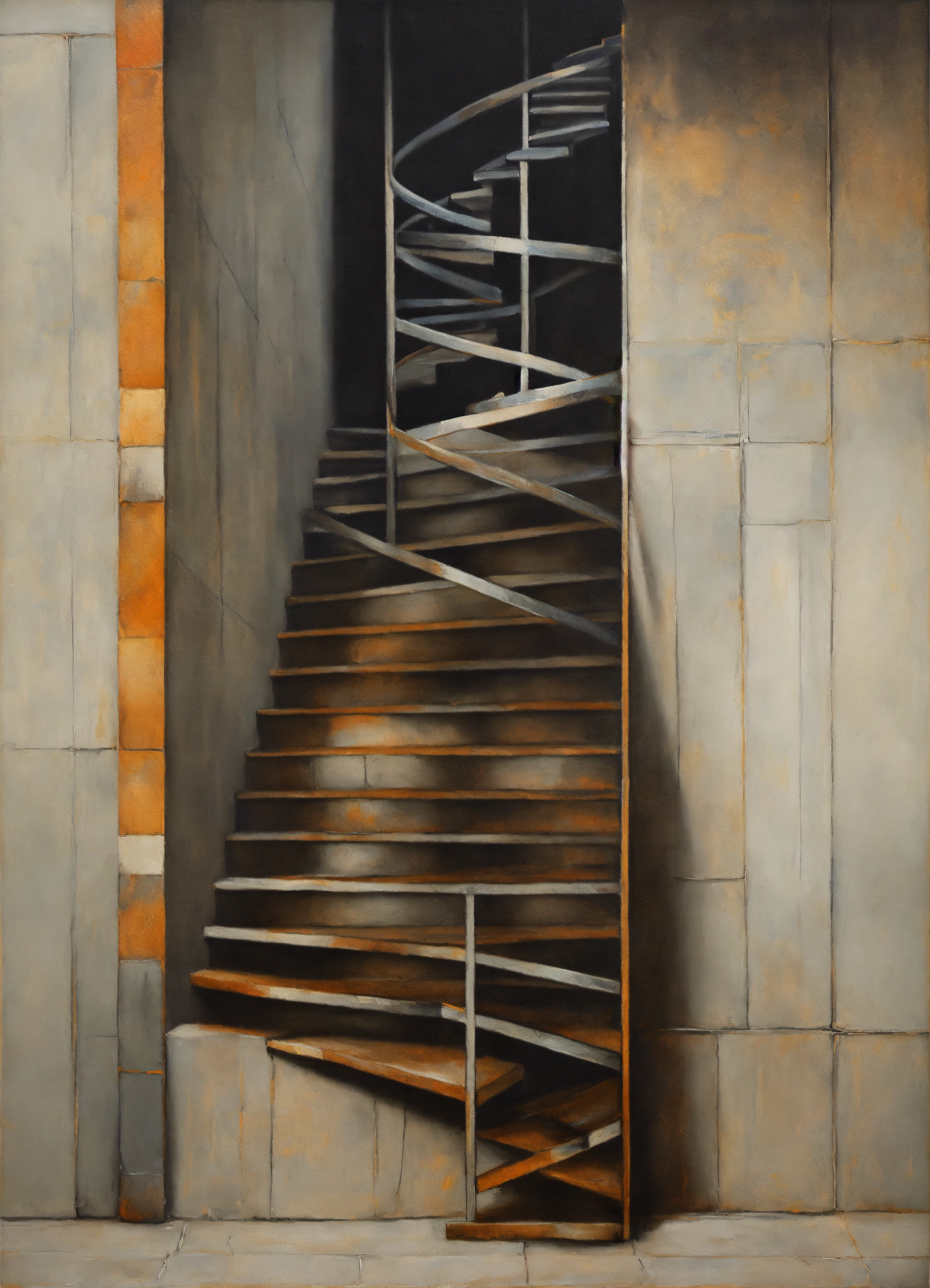 Lexica - Minimalist, abstract and realist oil painting of a close-up ...