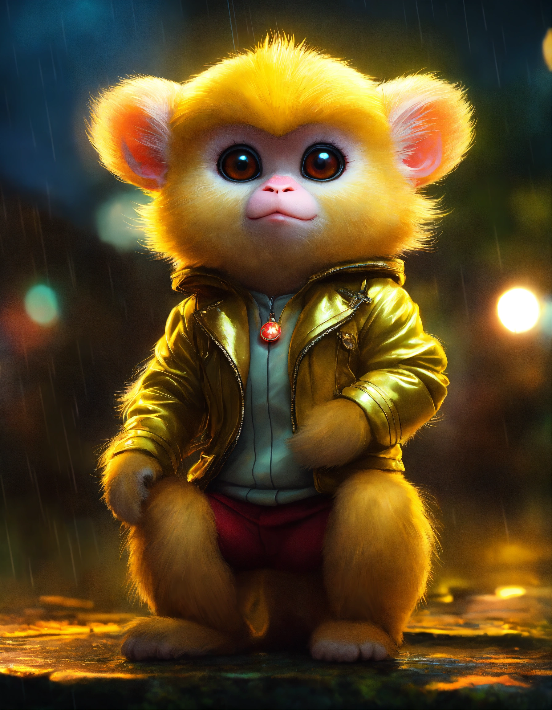 Lexica - Adorable, Golden snub-nosed monkey, trending on artstation ...