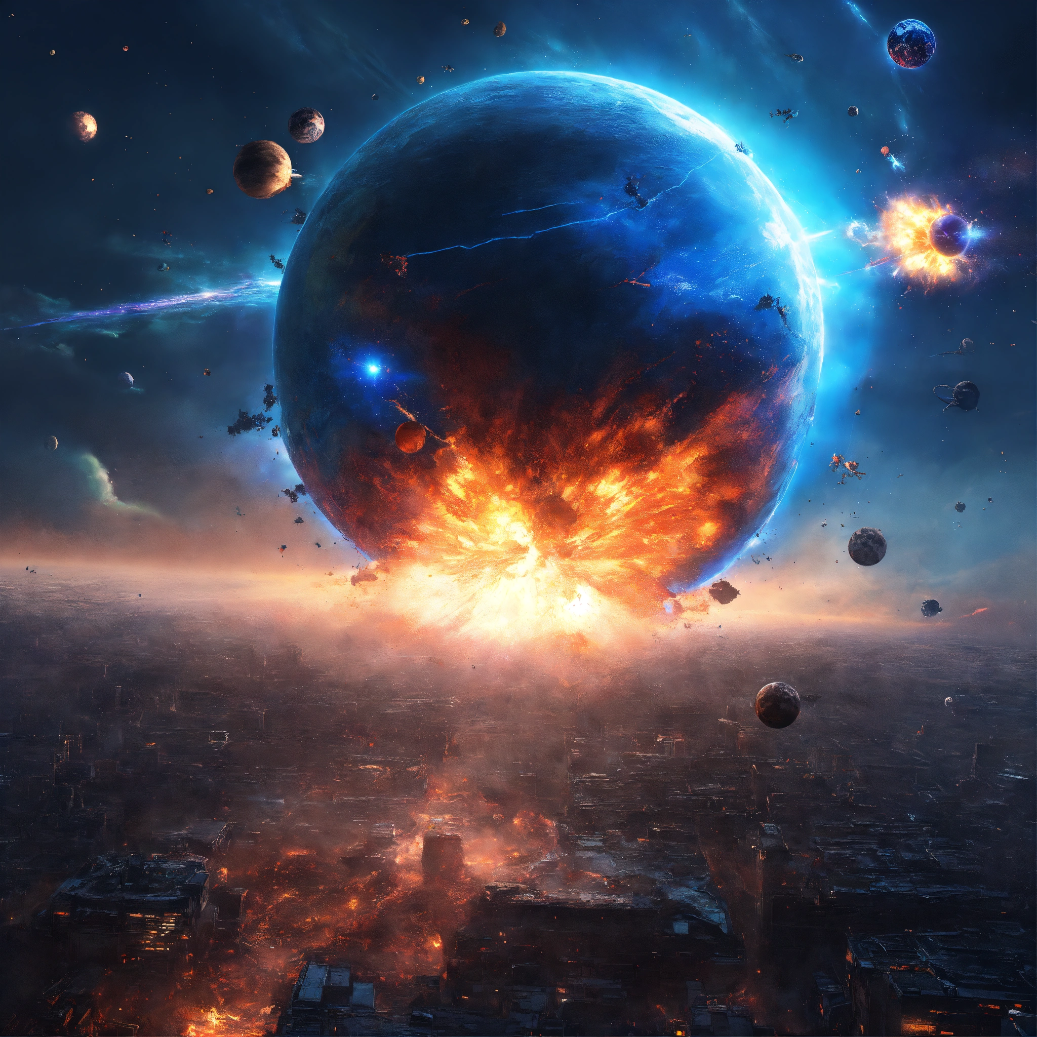 Lexica - Planet crashing on herself liberating a terrible explosion of ...