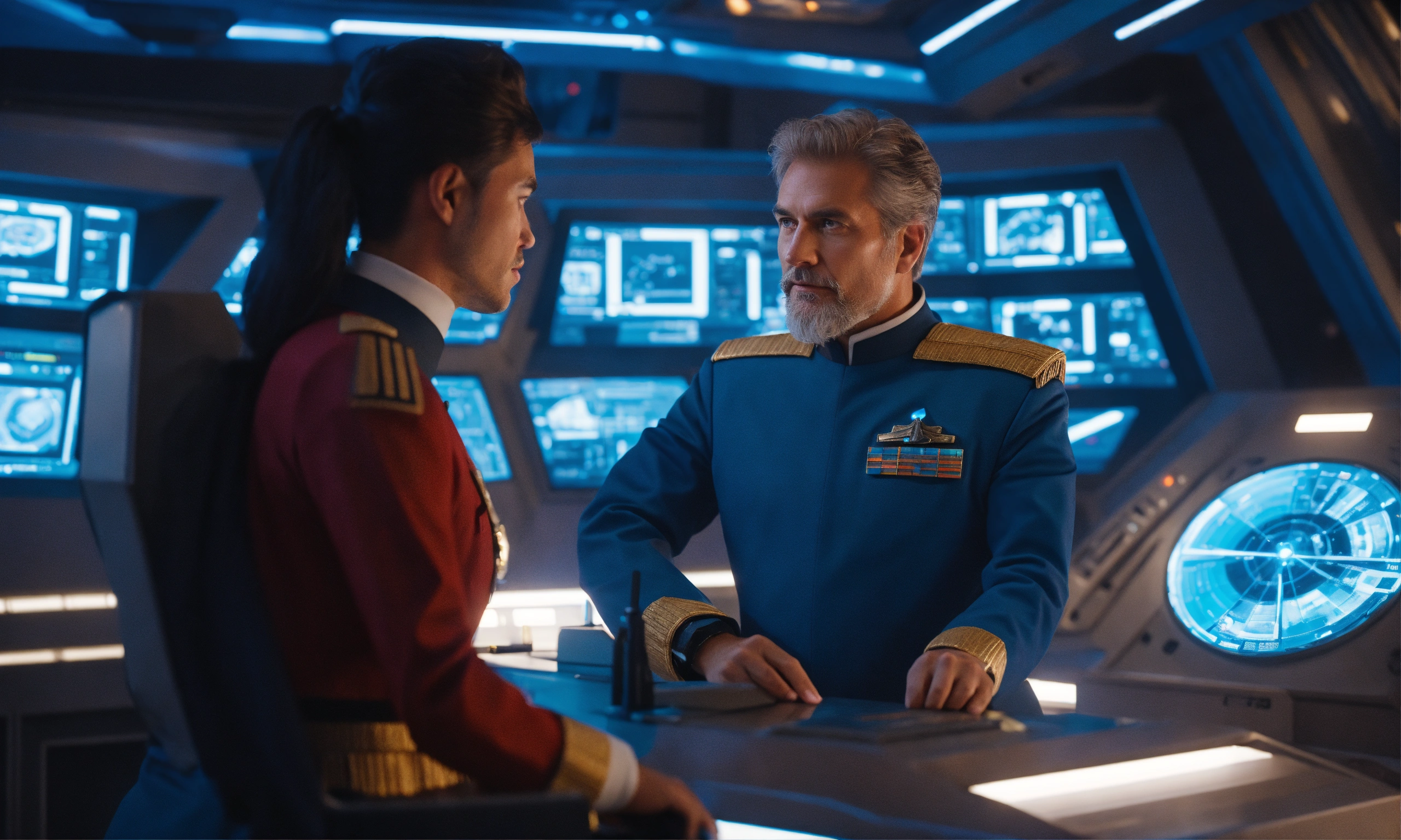 Lexica - Rugged and scruffy Galactic Federation general standing at the ...