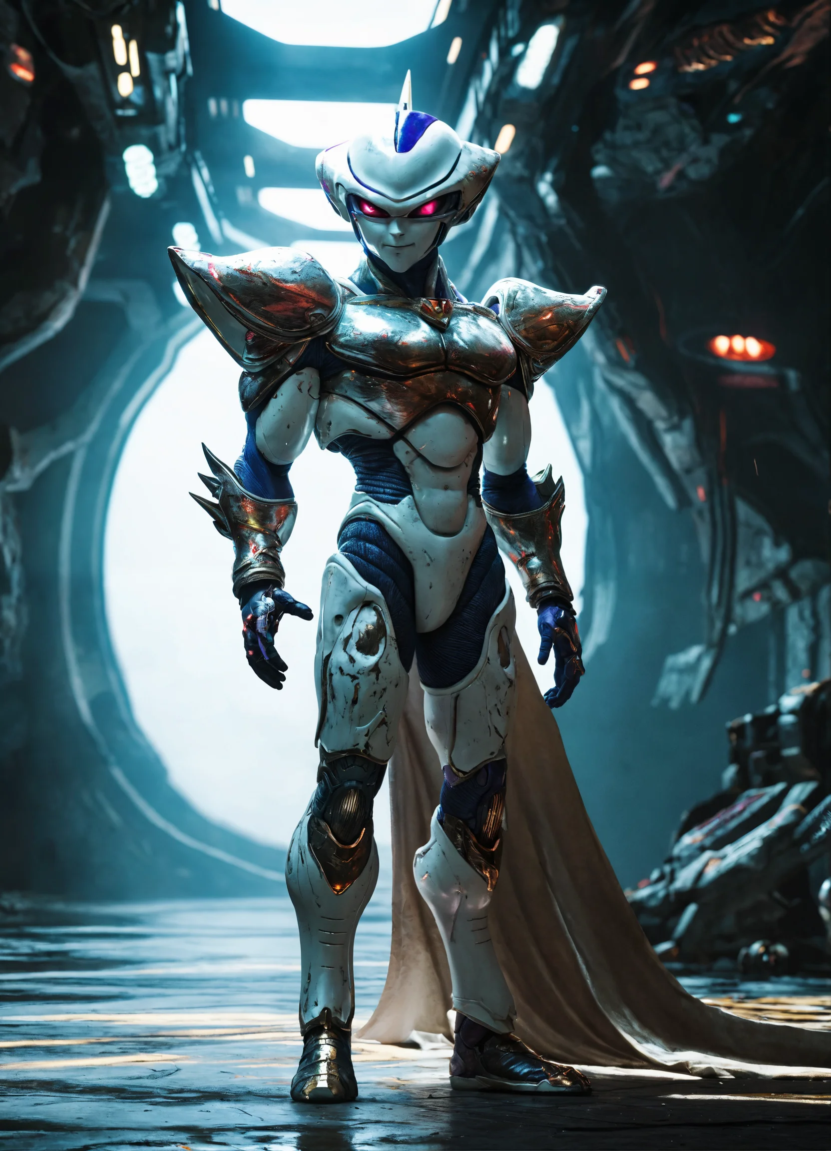 Lexica - Frieza first form extremely detailed realistic humanoid ...