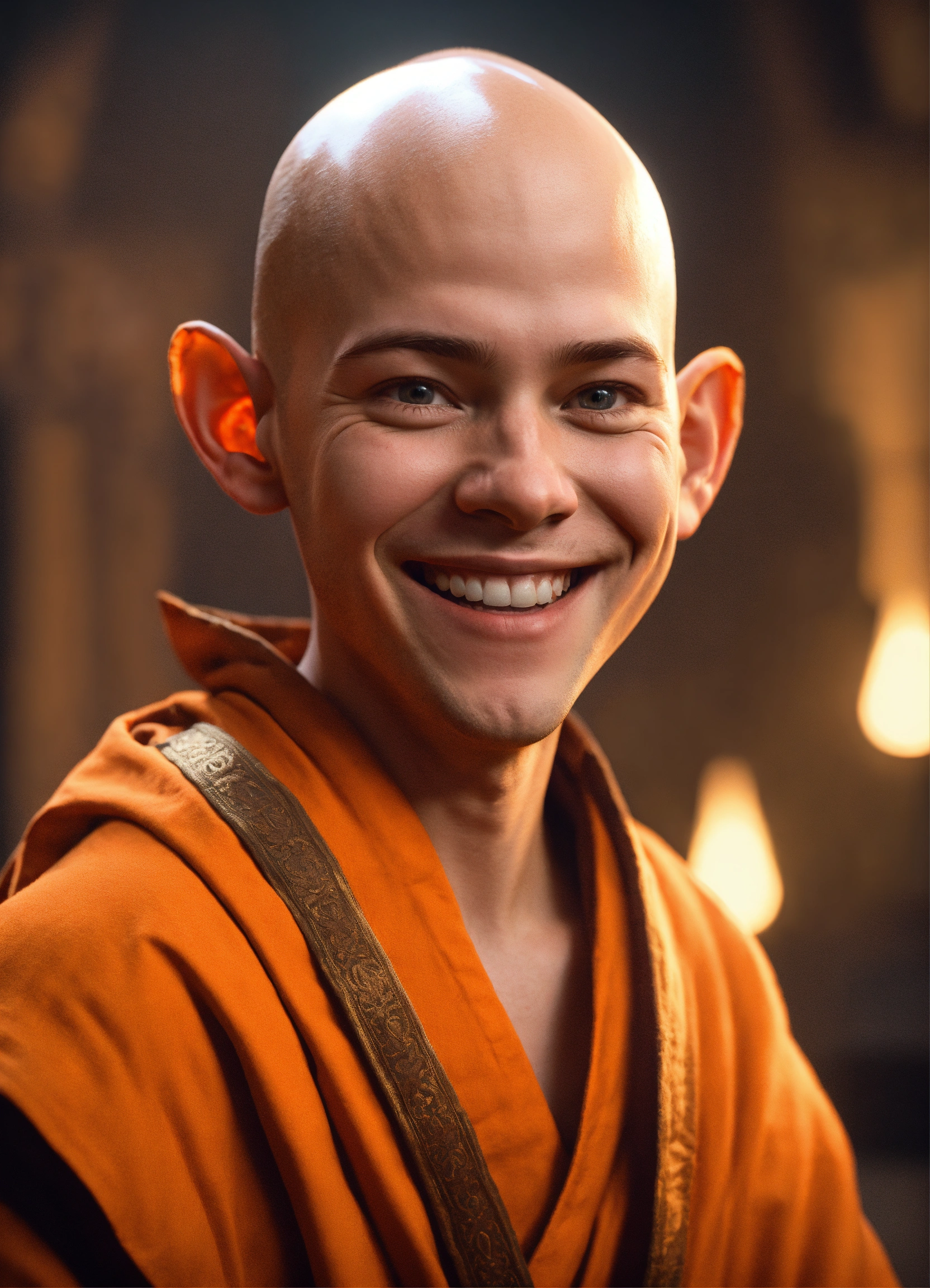 Lexica - Detailed skinny childlike male halfling grinning with ...