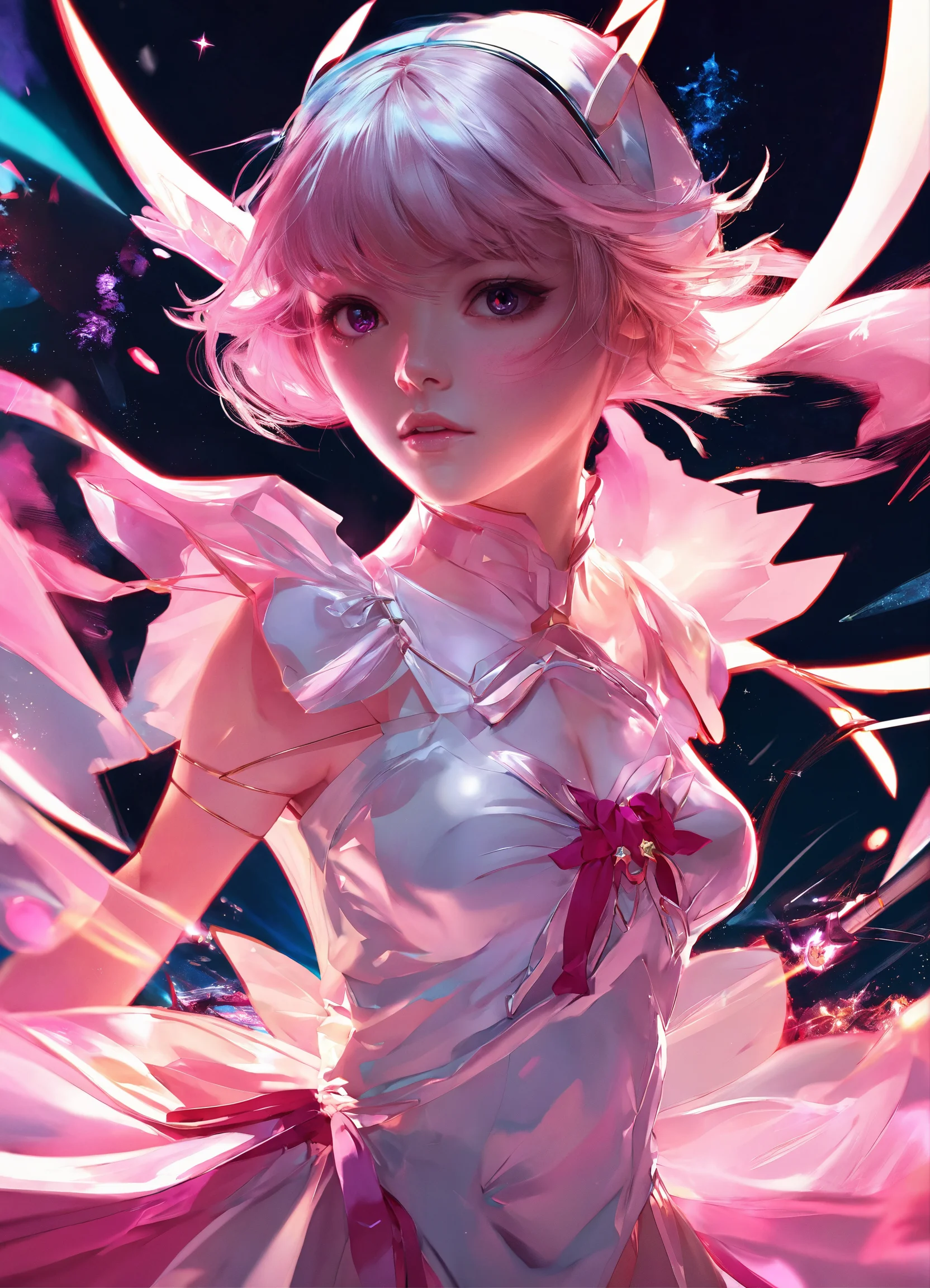 Lexica - Abstract style anime art of a magical girl, 8k, stunning ...