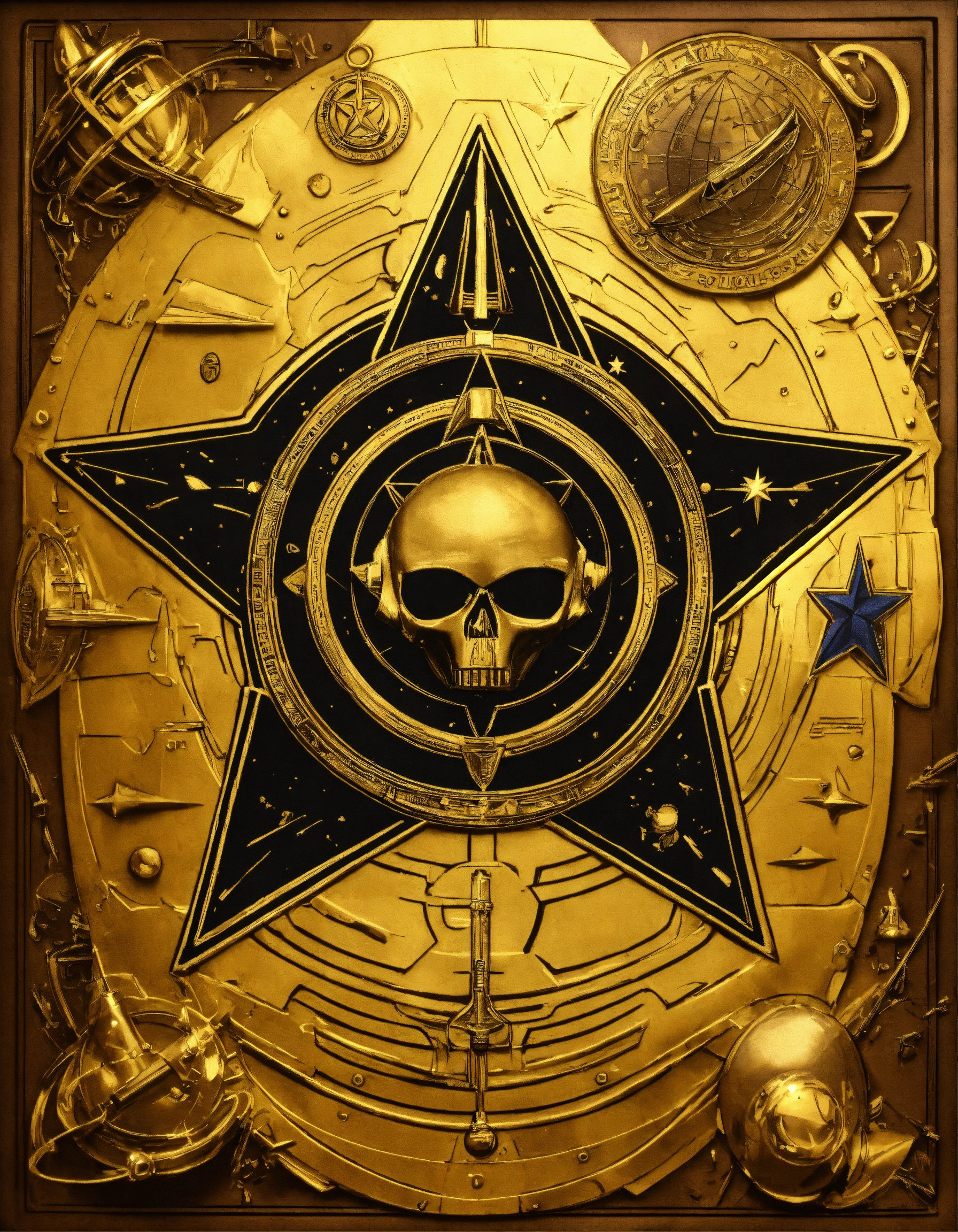 Lexica - Drawing of an insignia of a star command. Insignia Ashtar ...