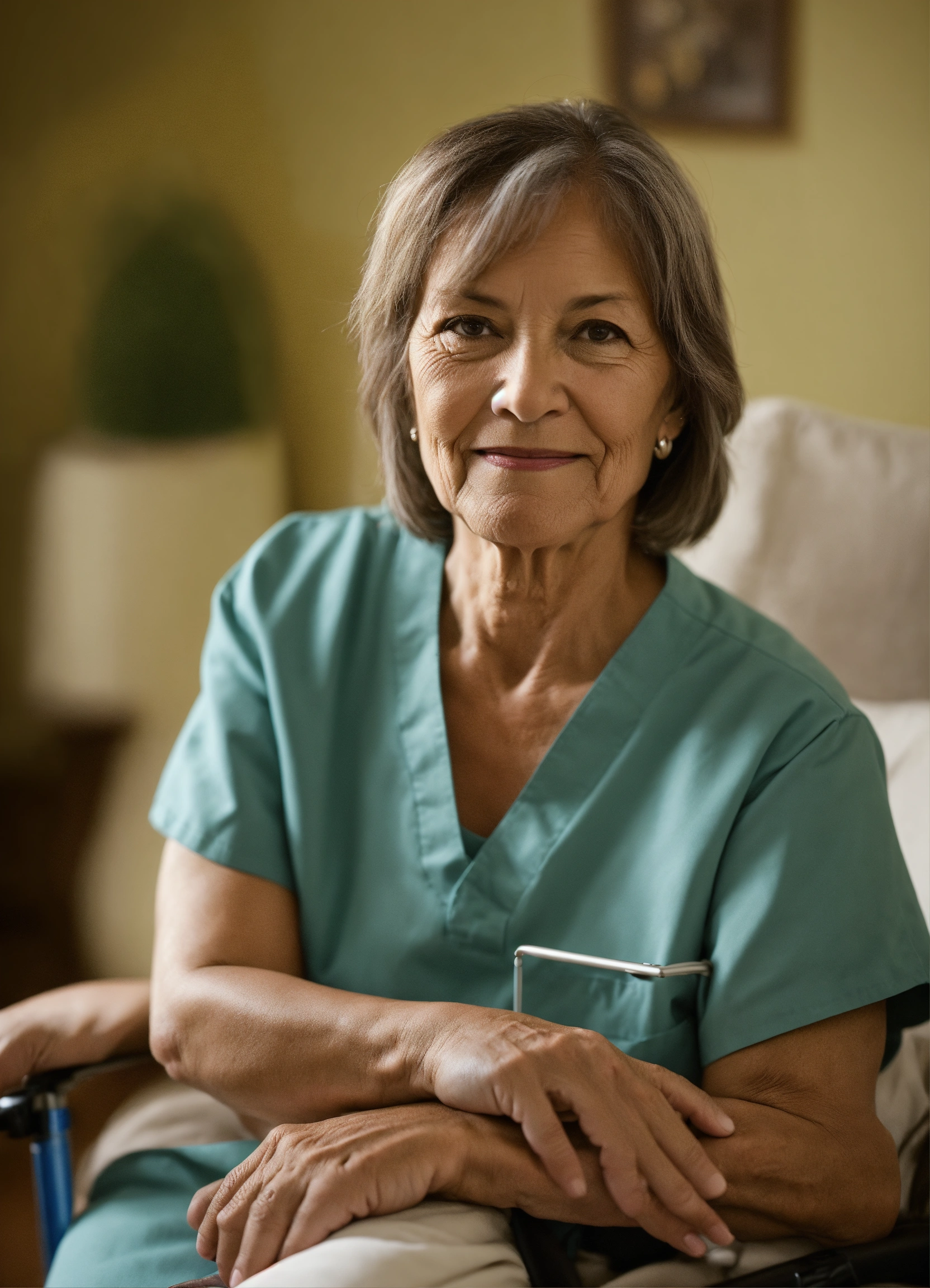 Lexica - Pictures of Home health aides in their 40s, realistic