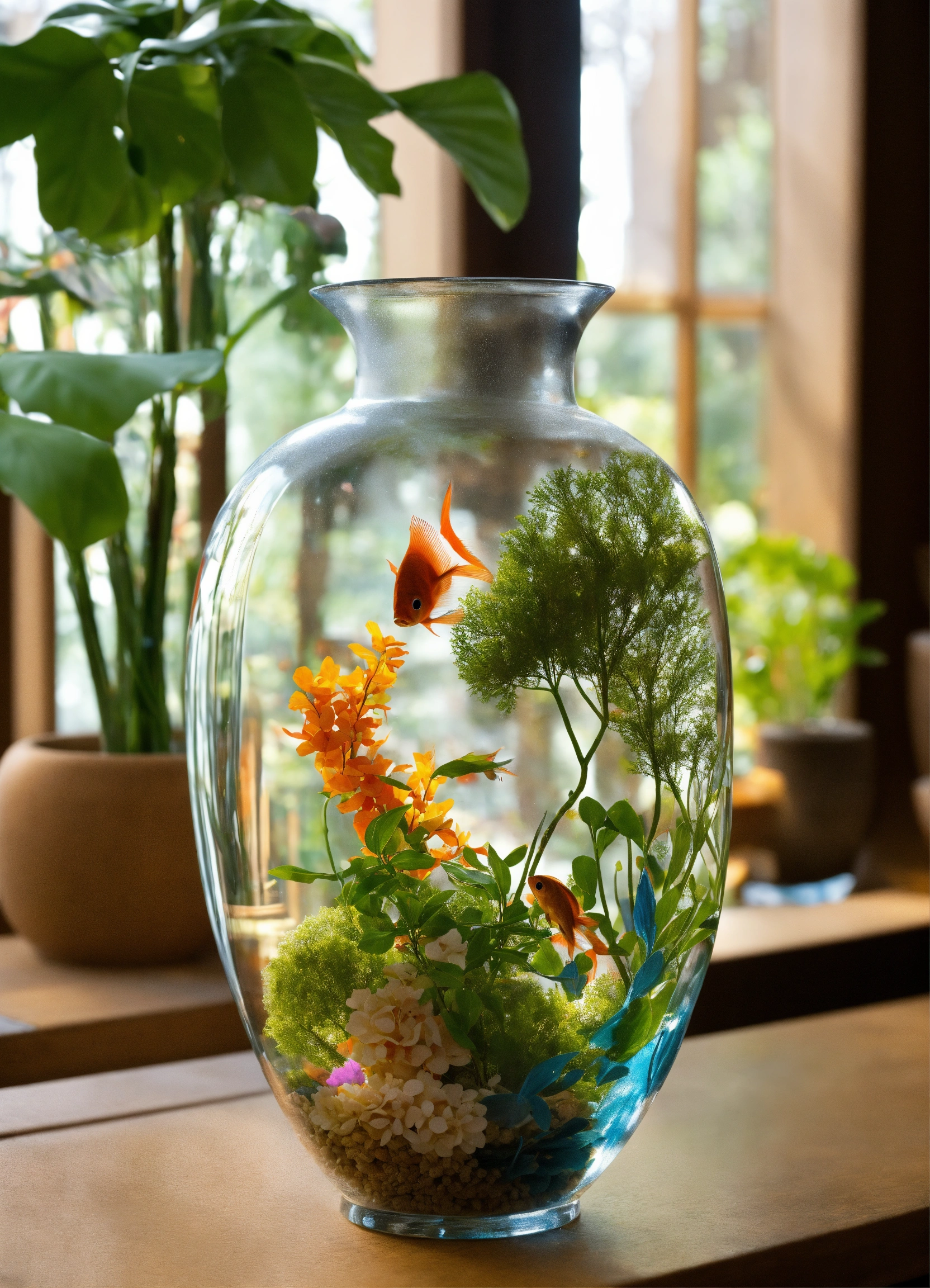 Lexica - See-through vase with fish inside