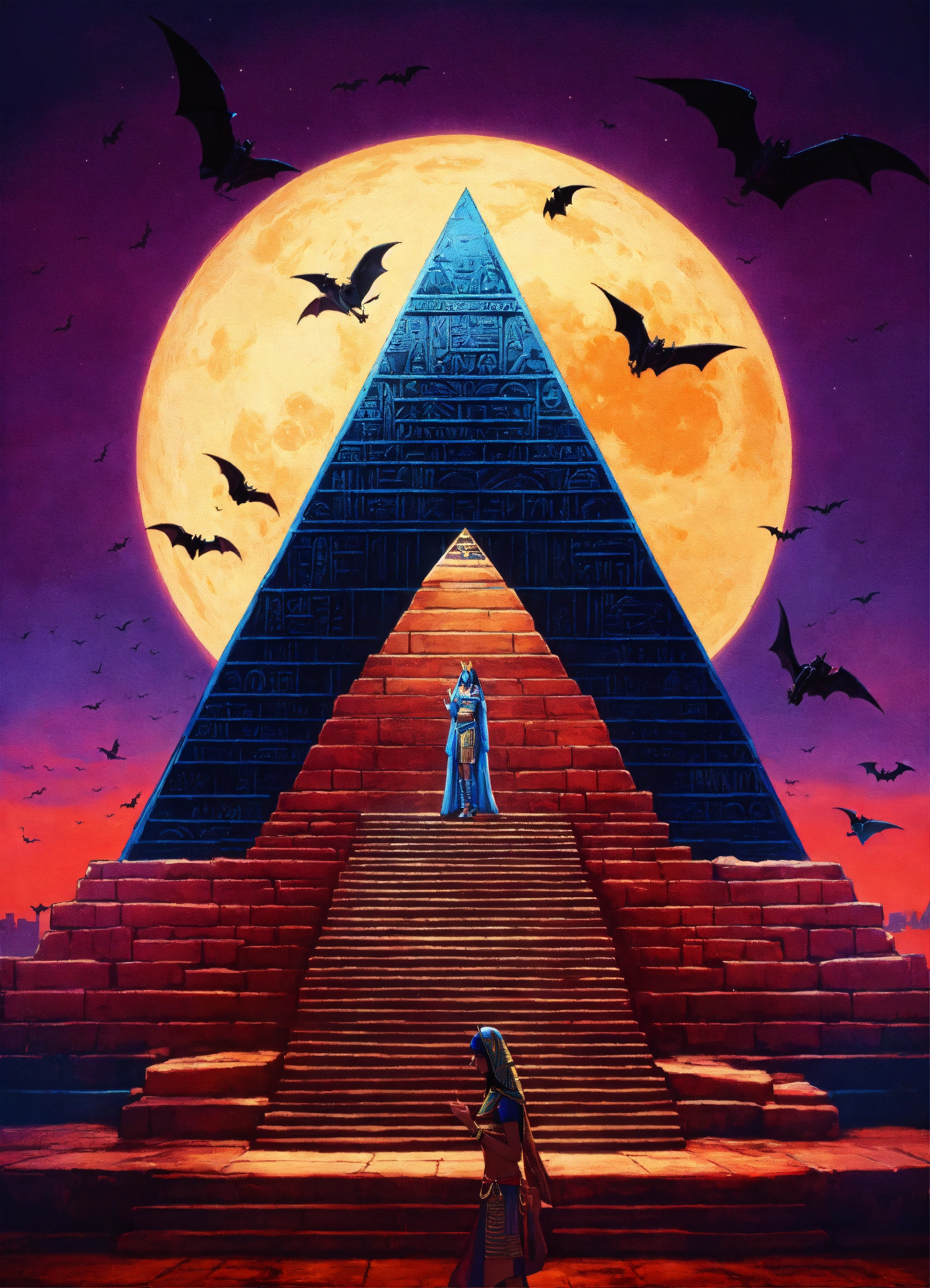 Lexica - ALL superrealism style urban egyptian gizeh pyramid vampire ...