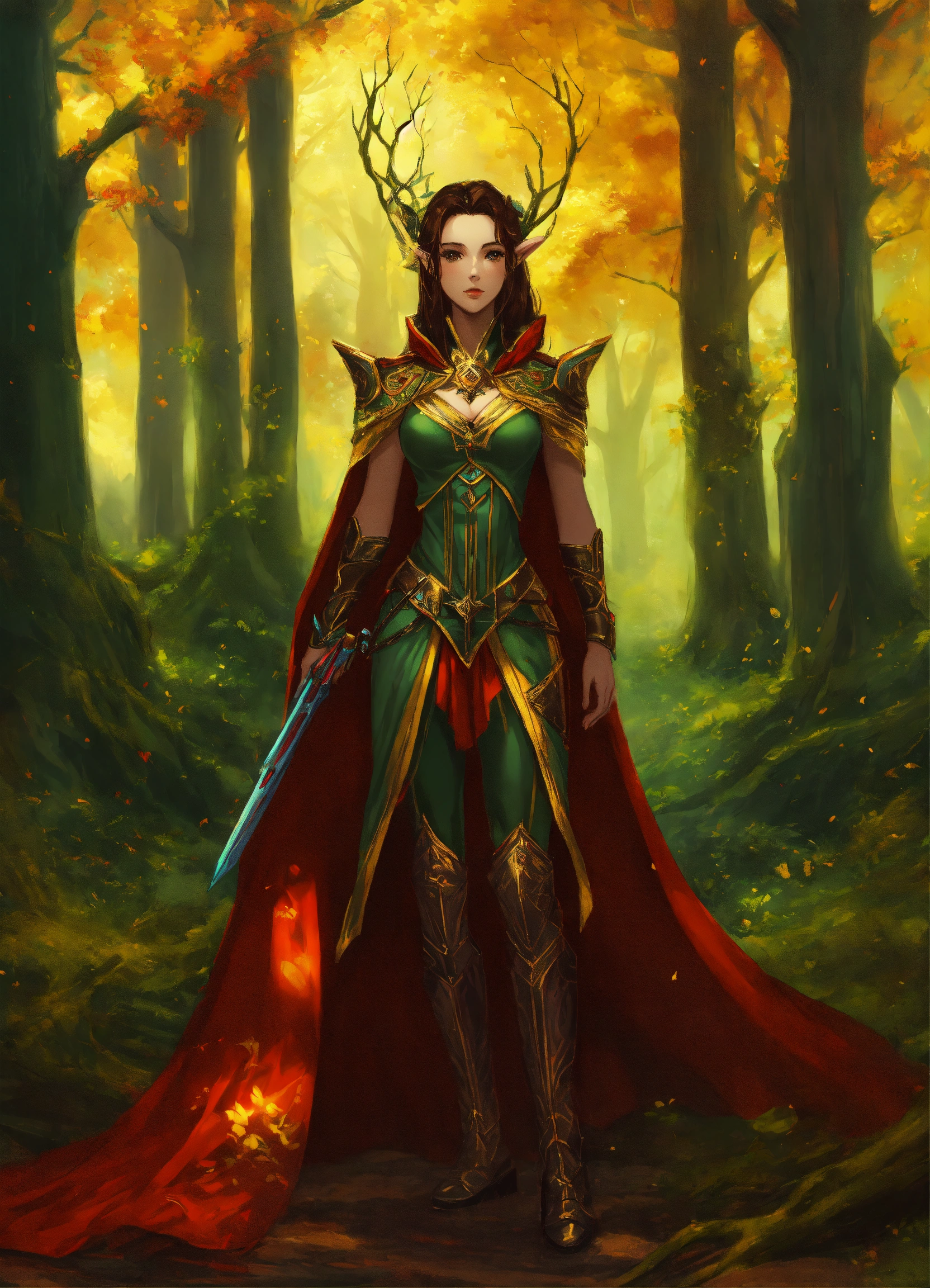 Lexica - Full body drawing of a sci fi high elf, royalty, princess ...