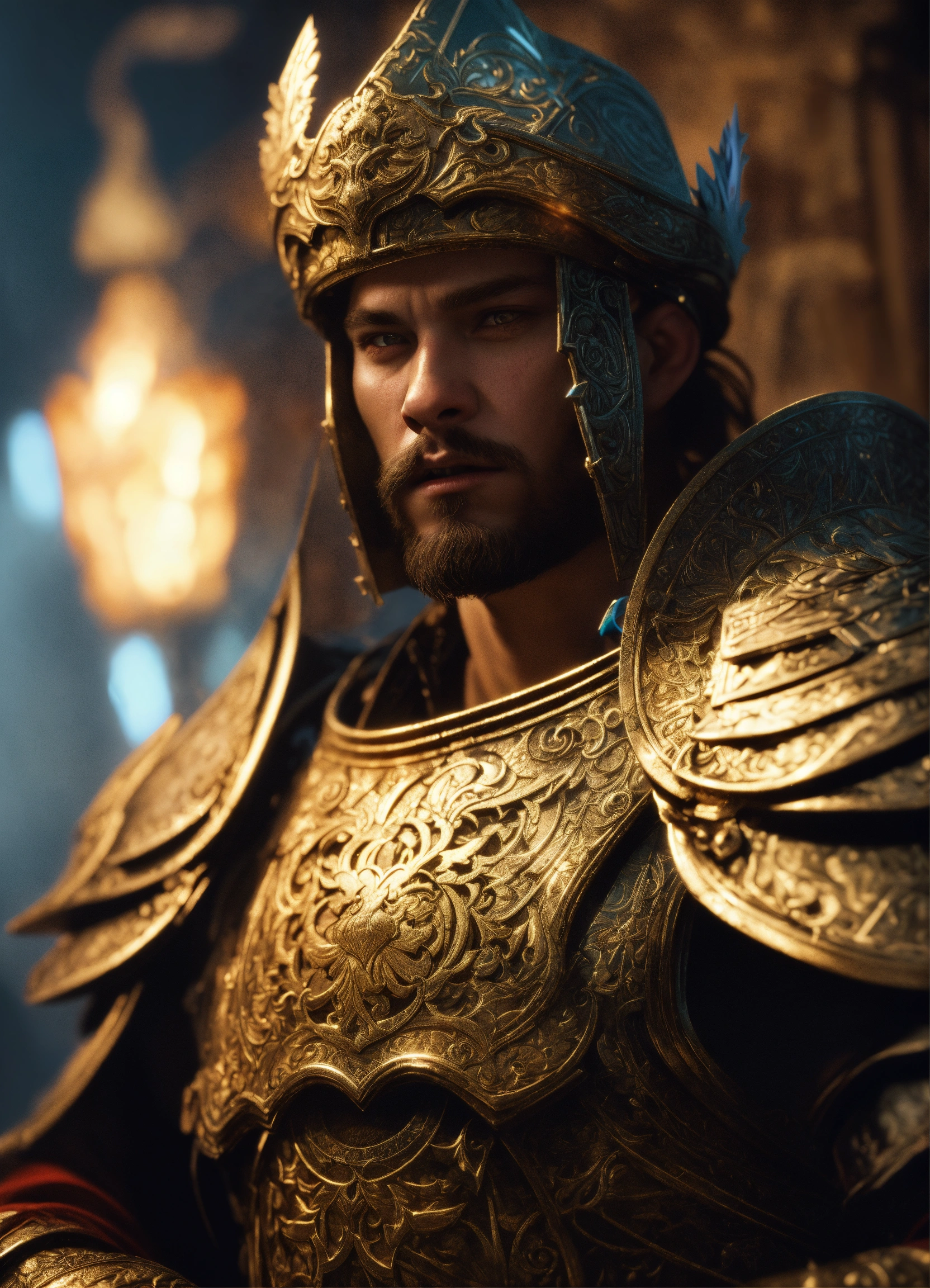 Lexica - (((Magic card))) featuring a warrior, highly detailed artwork ...