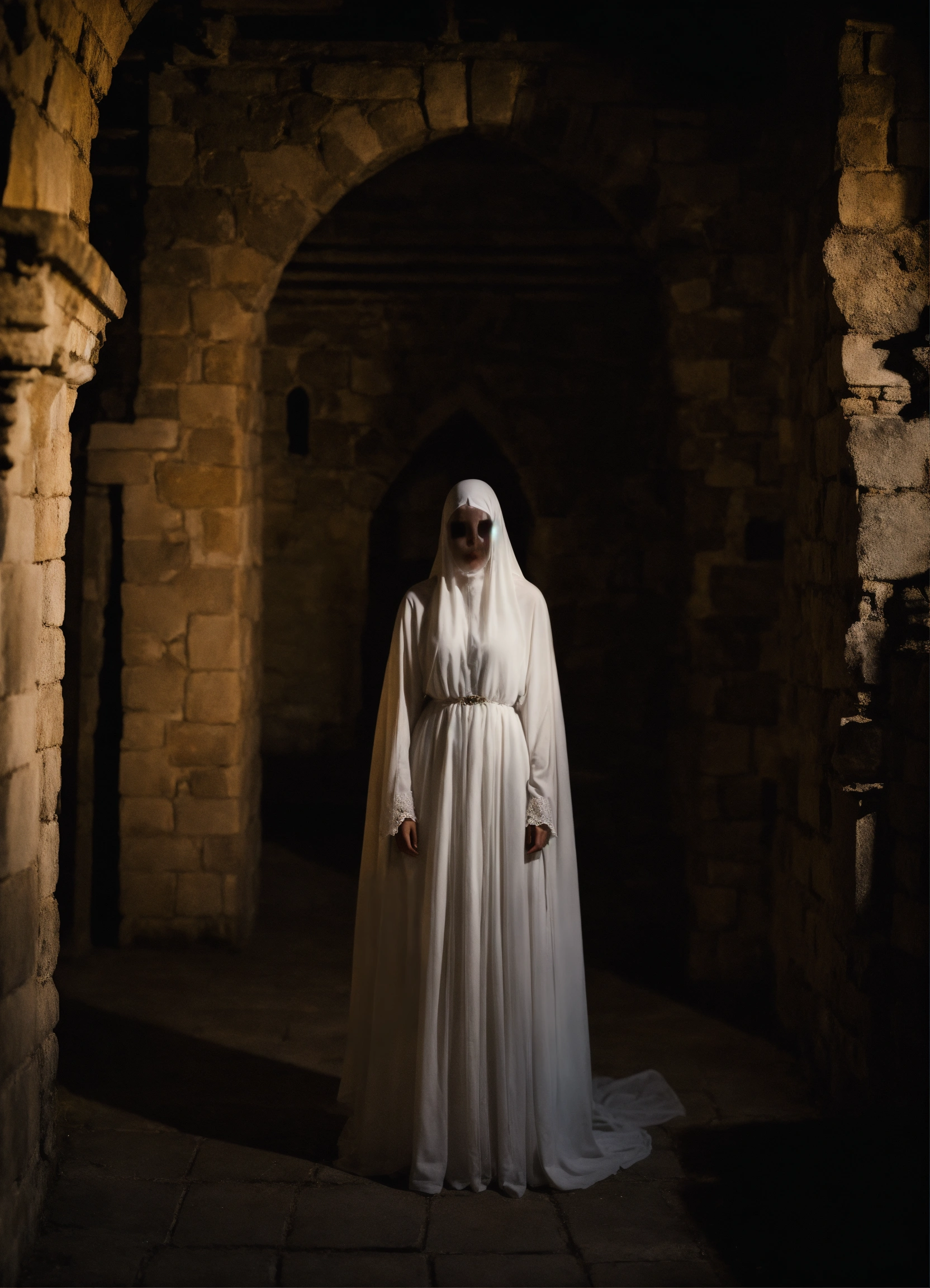 Lexica - WOMEN GHOST WITH NO EYES AT ALL IN DARK NIGHT LOCATION CREEPY ...