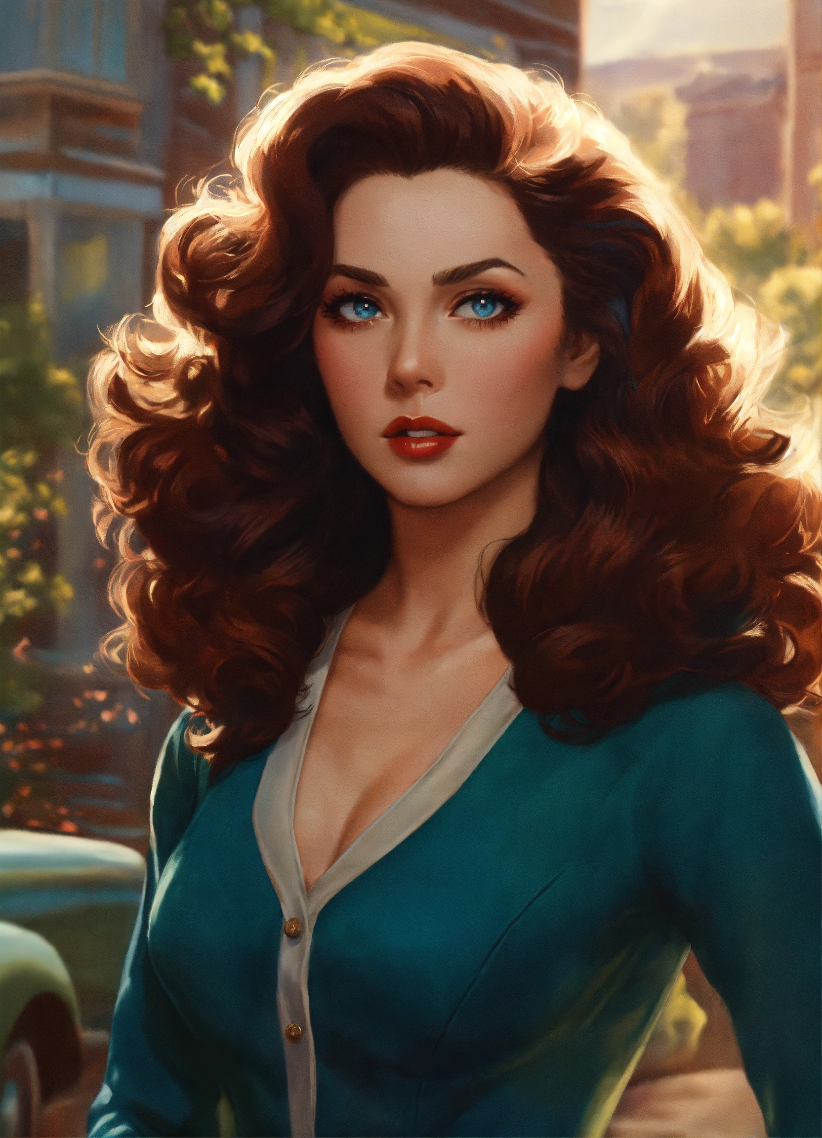 Lexica - "1950s Wanda Maximoff", big hair, magic, suburbs, light ...