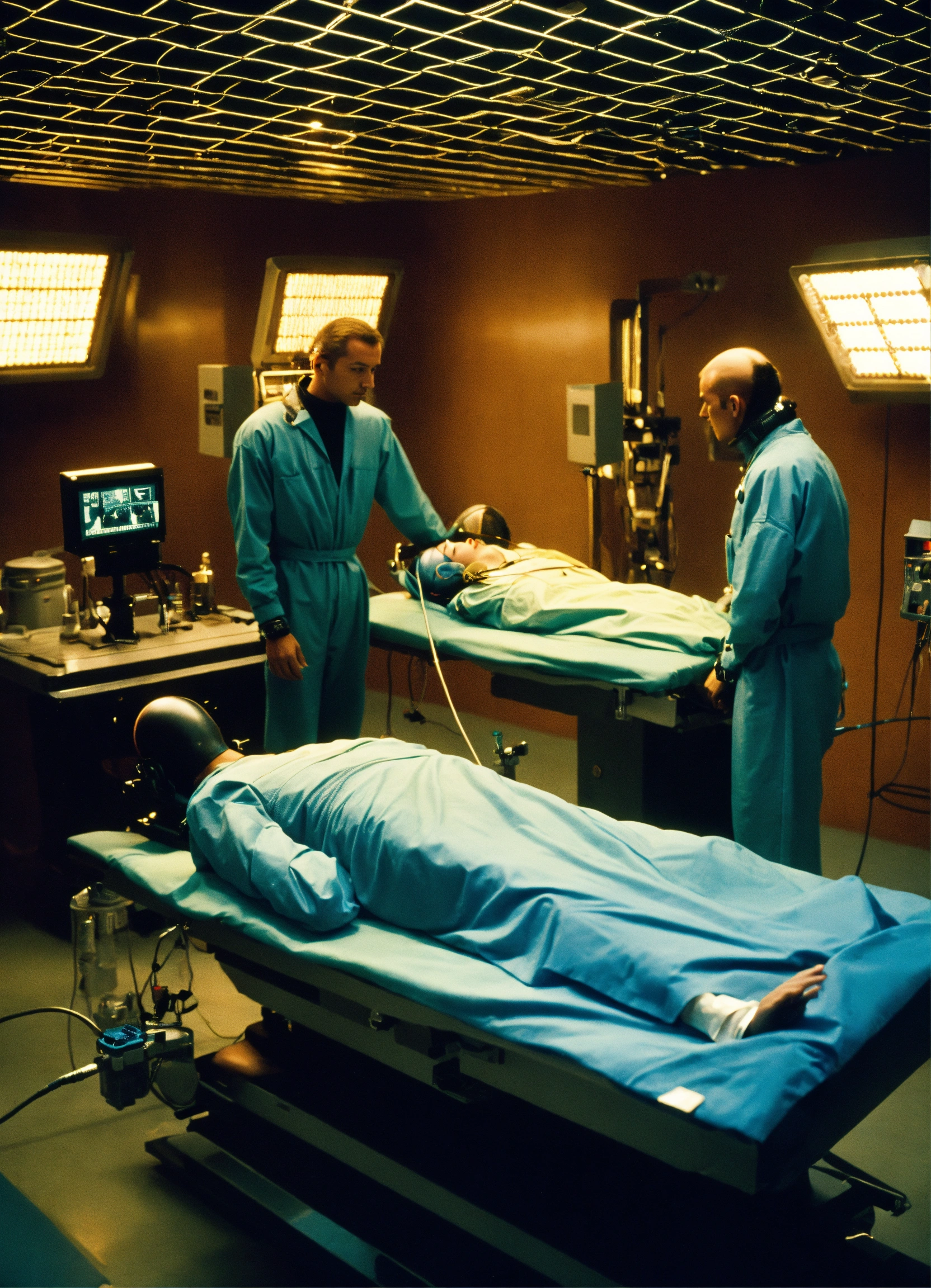 Lexica - A photograph of extraterrestrial beings observing a person ...