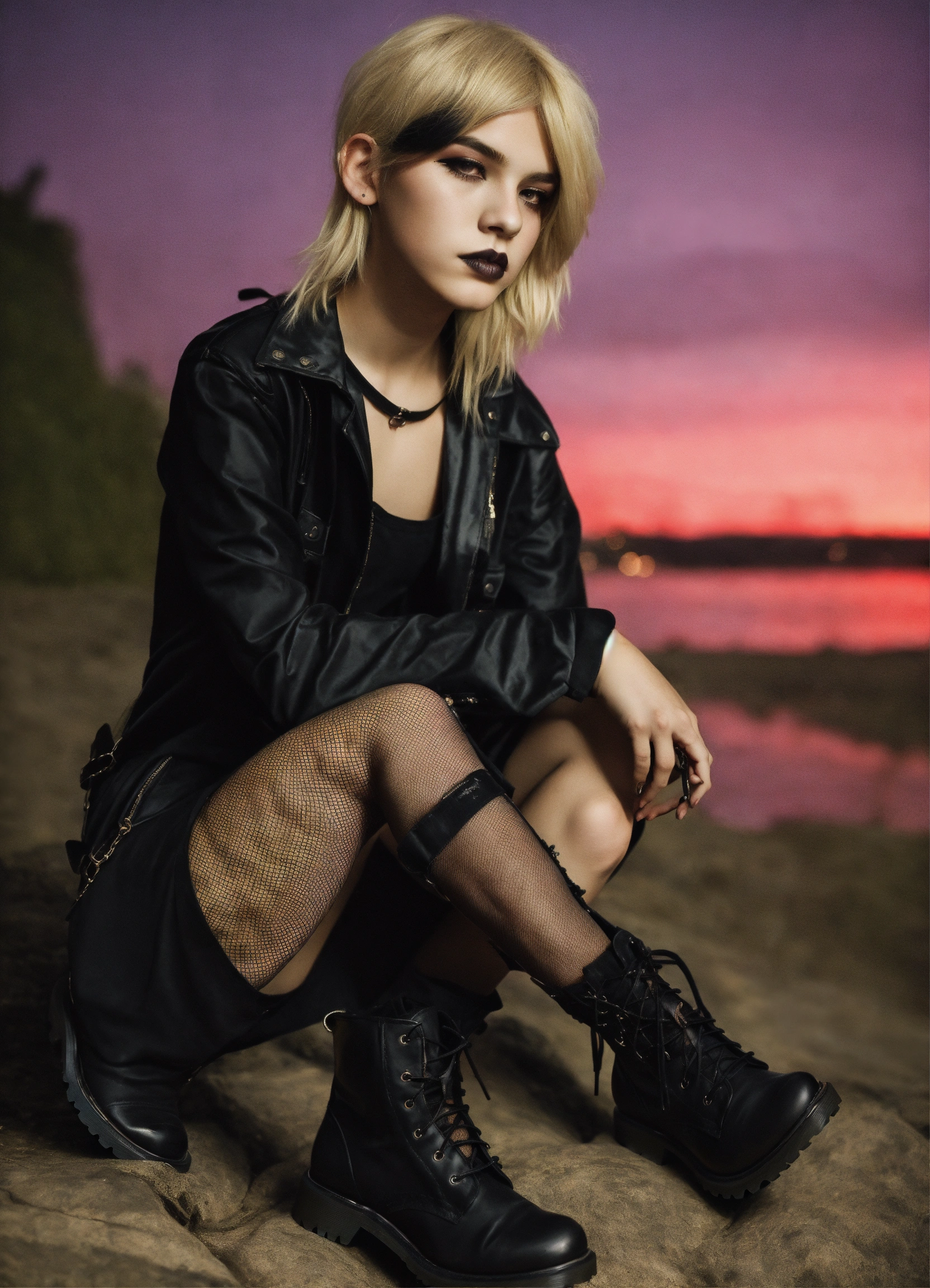 Lexica - A slender genderqueer 15-year-old boy with a gothic style ...