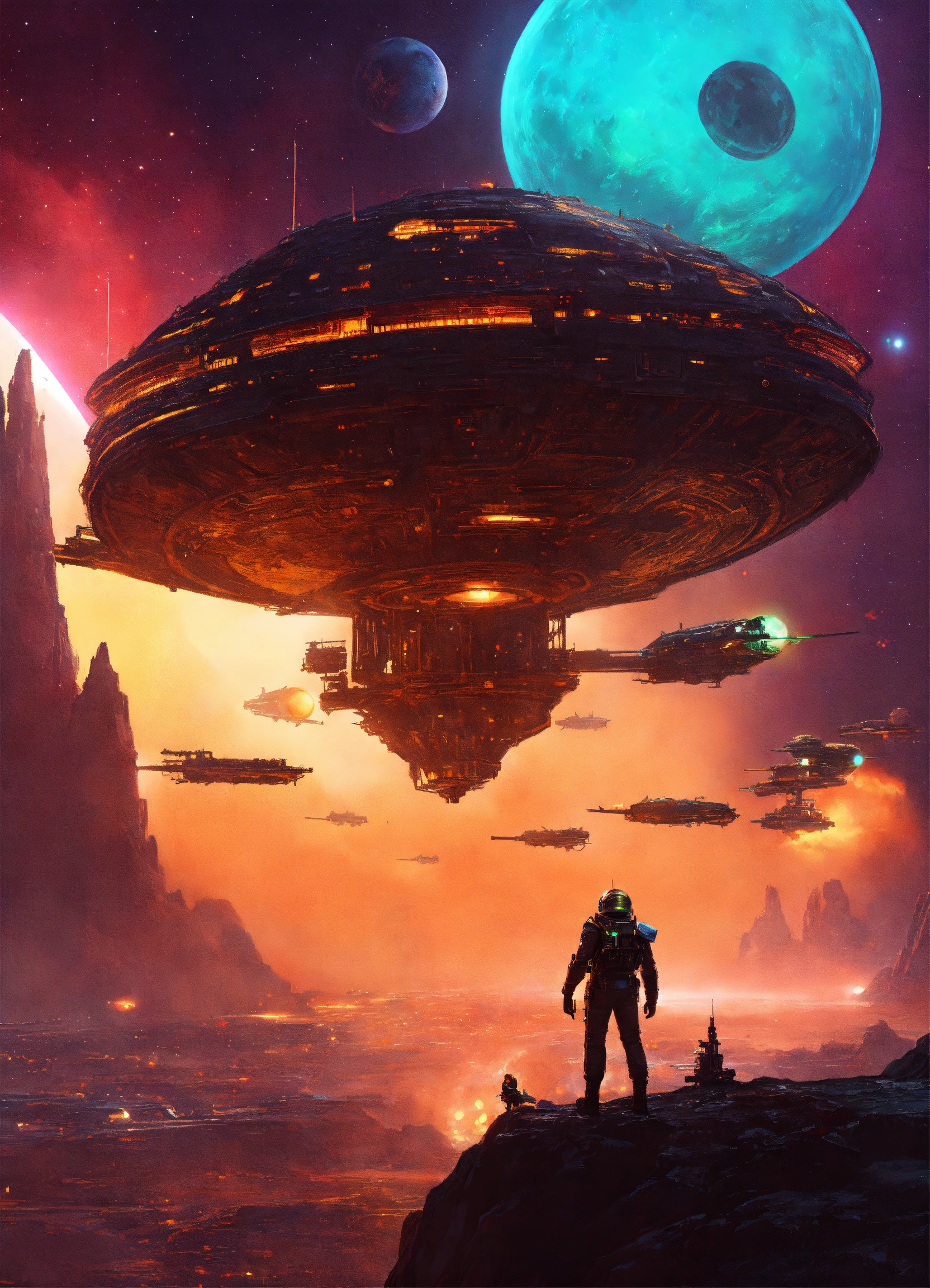 Lexica - Space pirate, alien planet, starships in the sky, advanced ...