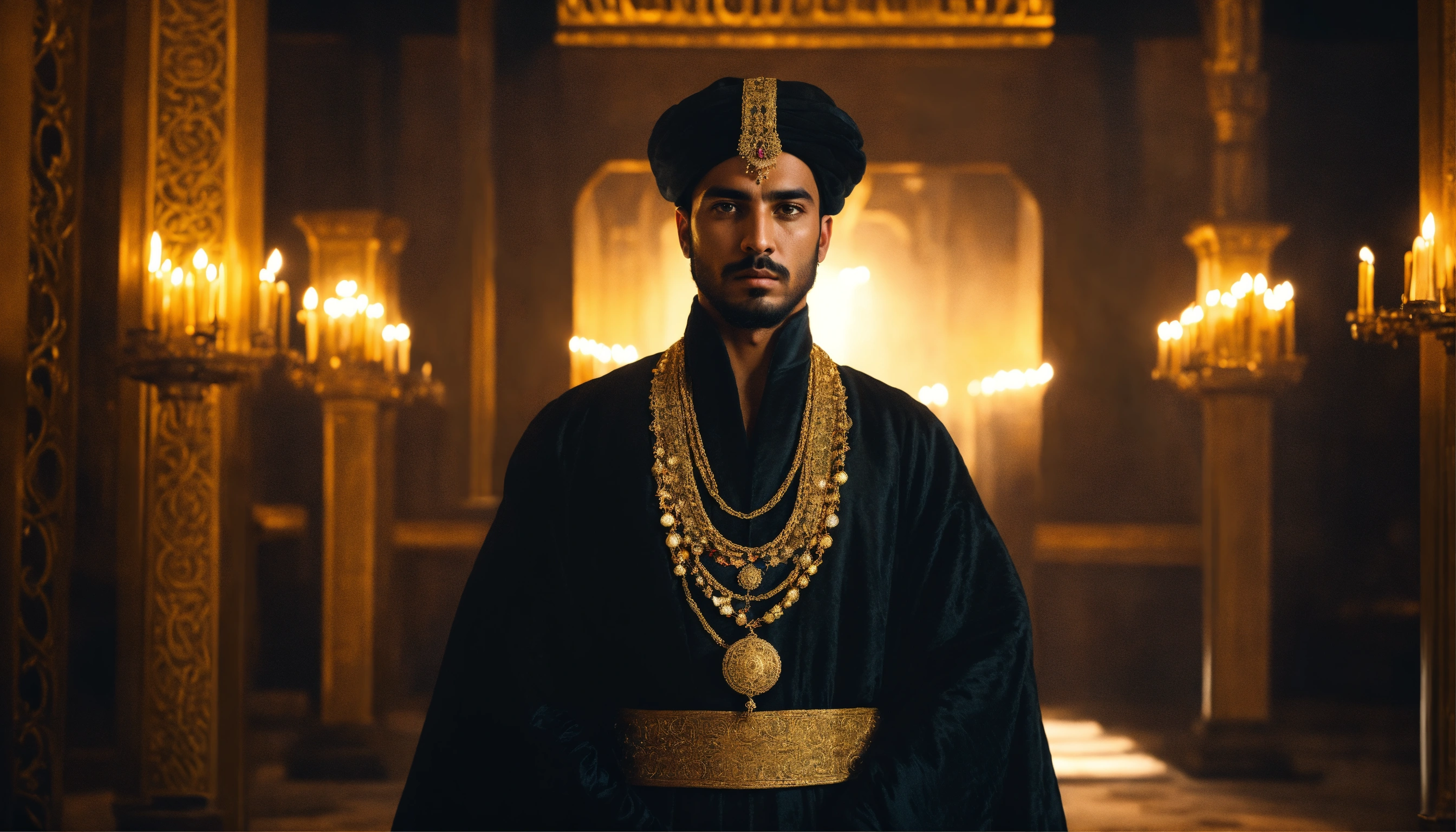 Lexica - Dramatic portrait of a young and handsome villainous medieval ...