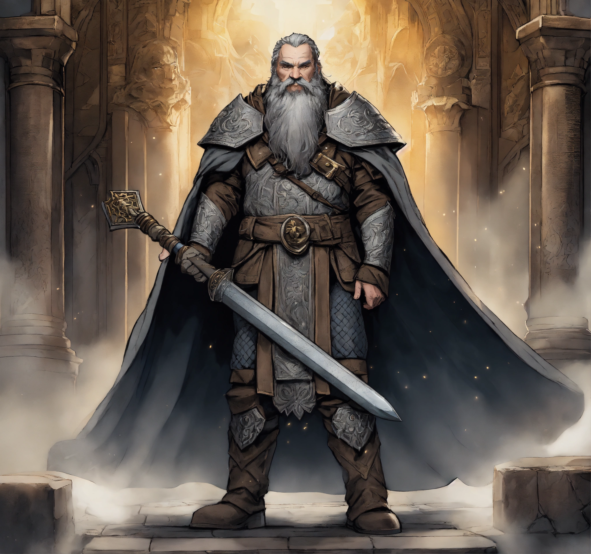 Lexica - Fantasy setting, an enigmatic old grey-skinned dwarven king ...