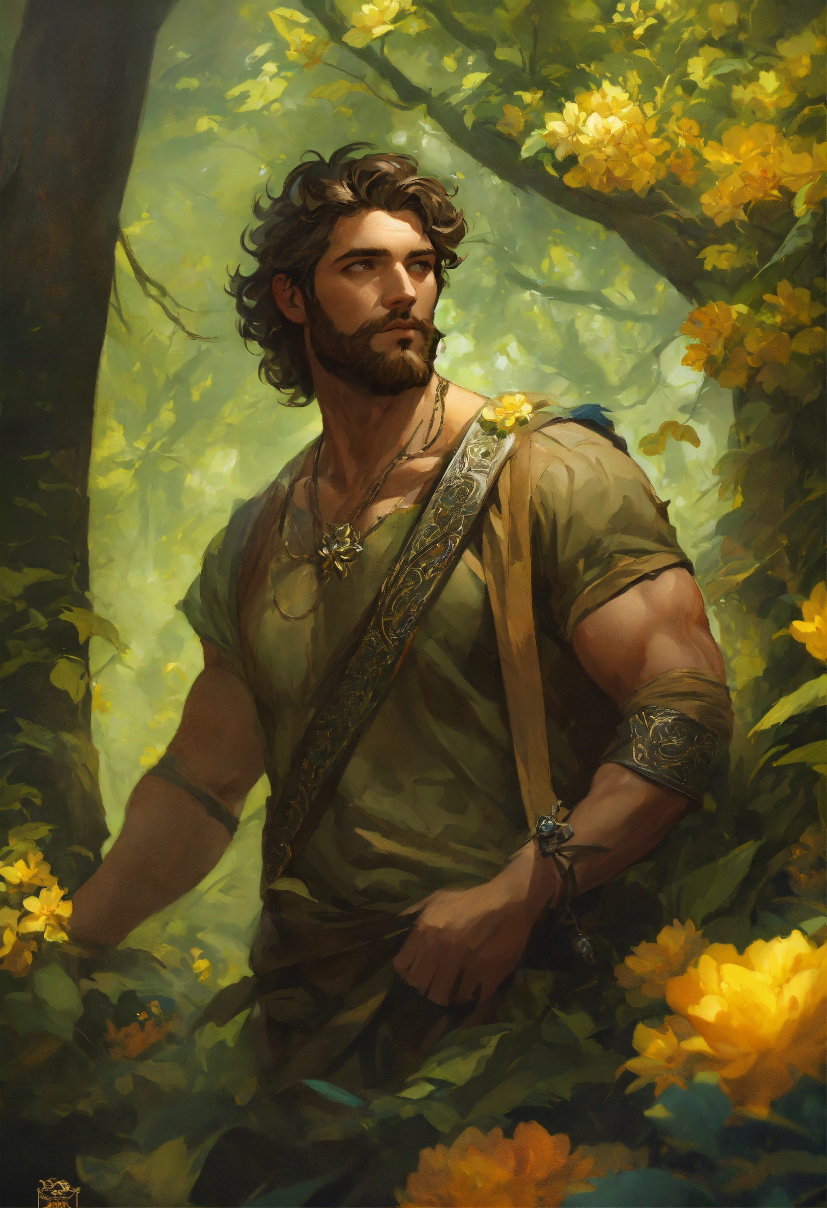 Lexica - God of the forest, 3 0 years old, rugged, handsome, male ...