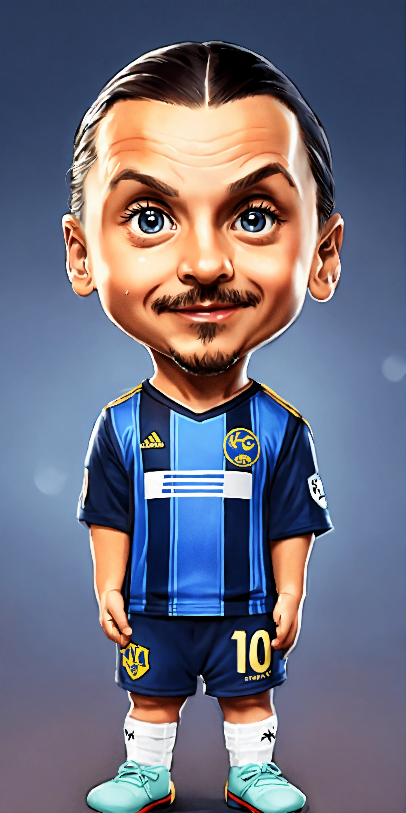 Lexica - Zlatan Ibrahimovic cute baby cartoon ultra realist big eyes