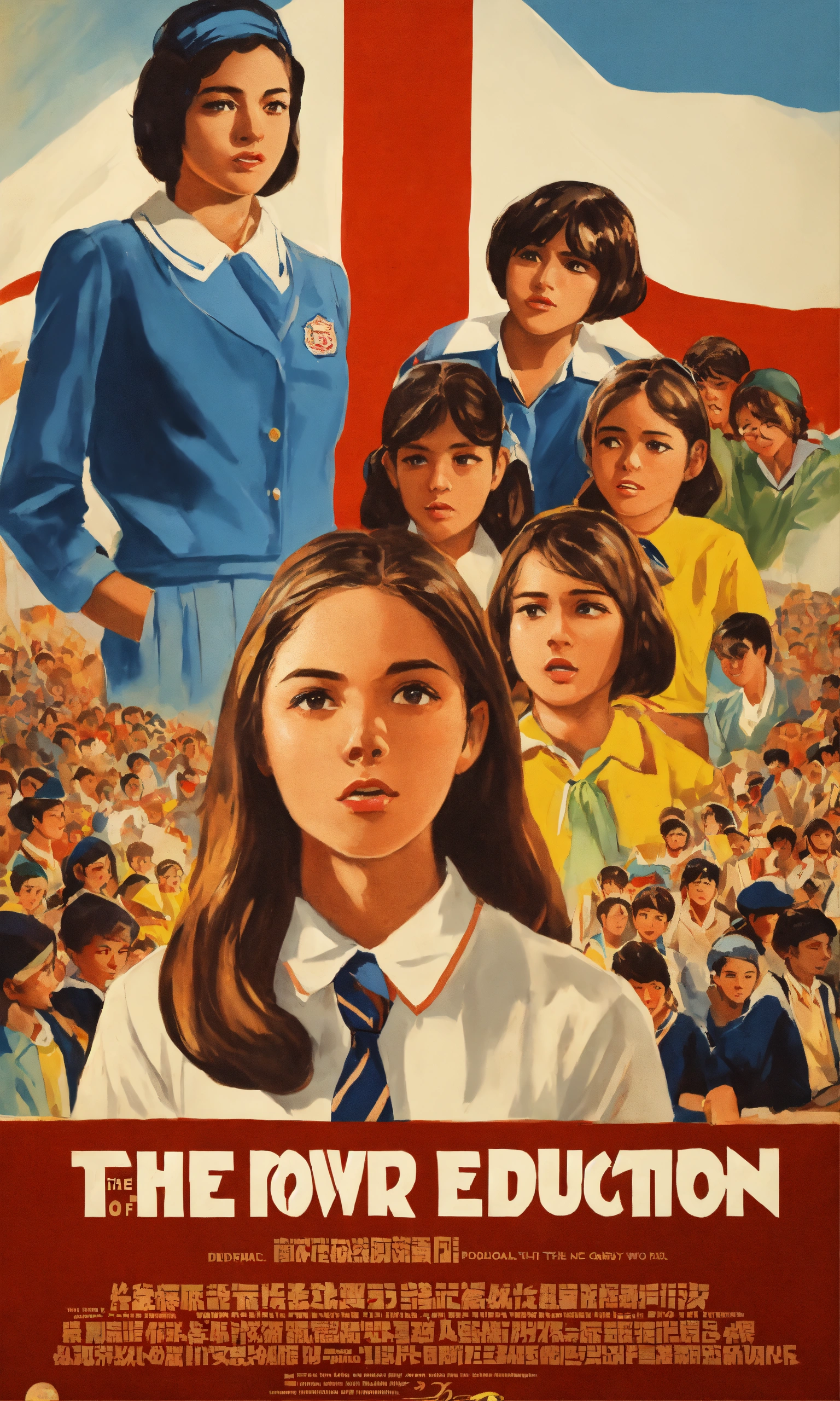 Lexica - Film poster Name "The Power of Education" moderns school ...