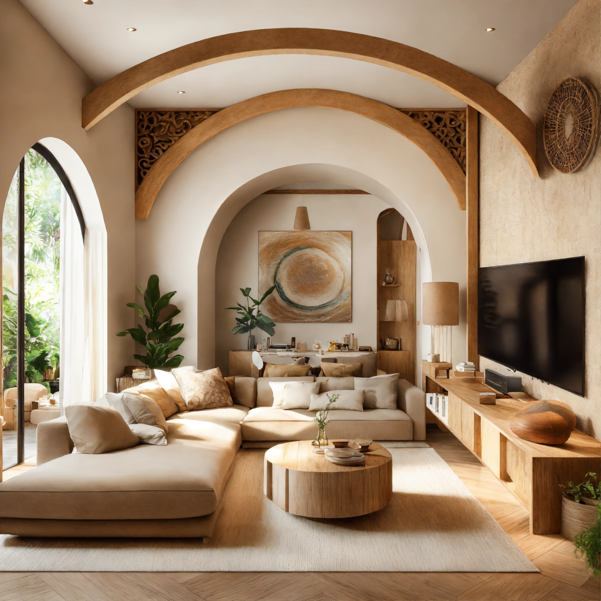 Lexica - Ultra realistic photo of Modern take on bali inspired low ...