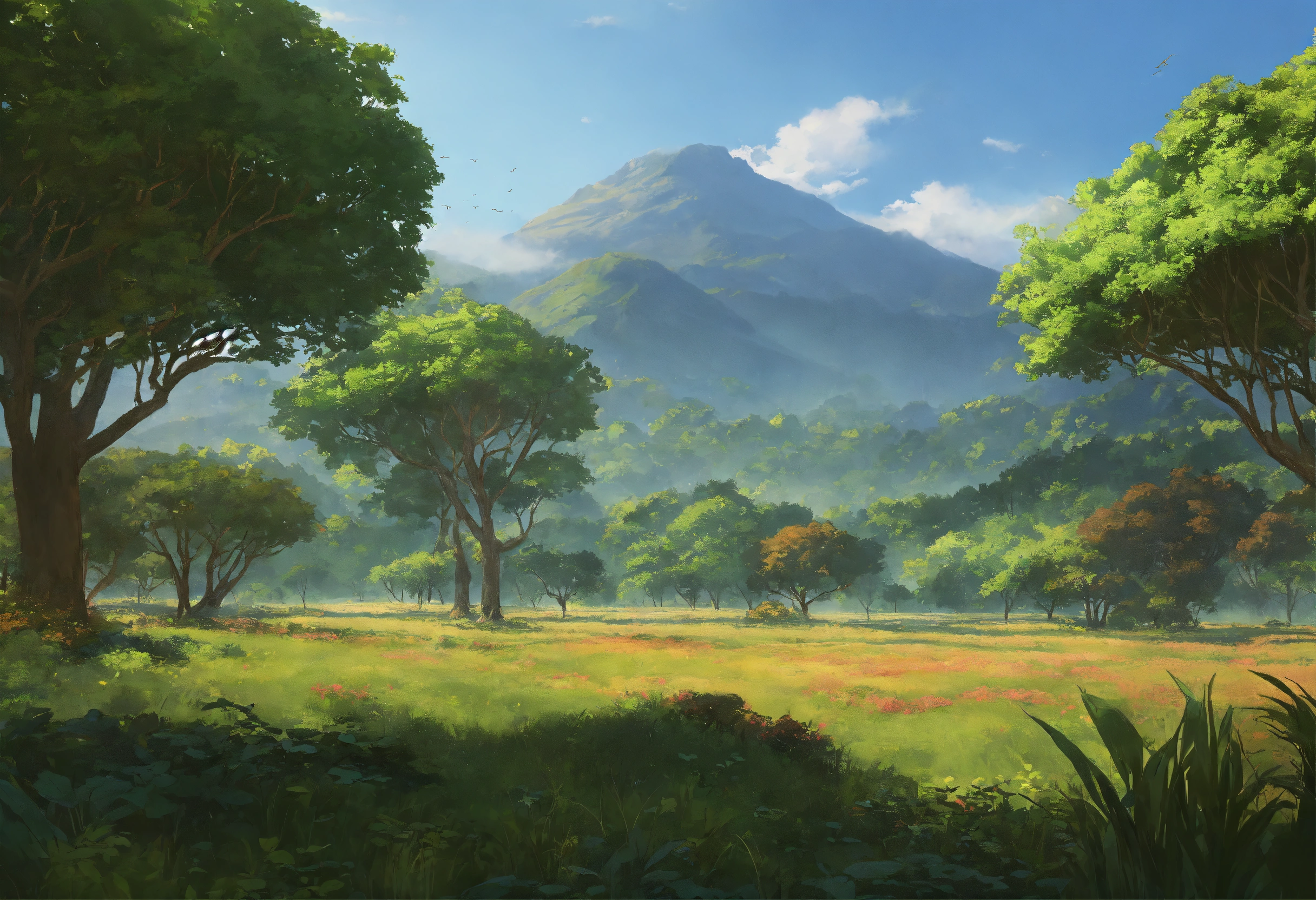 Lexica - Concept art of broadleaf deciduous trees in a subtropical ...