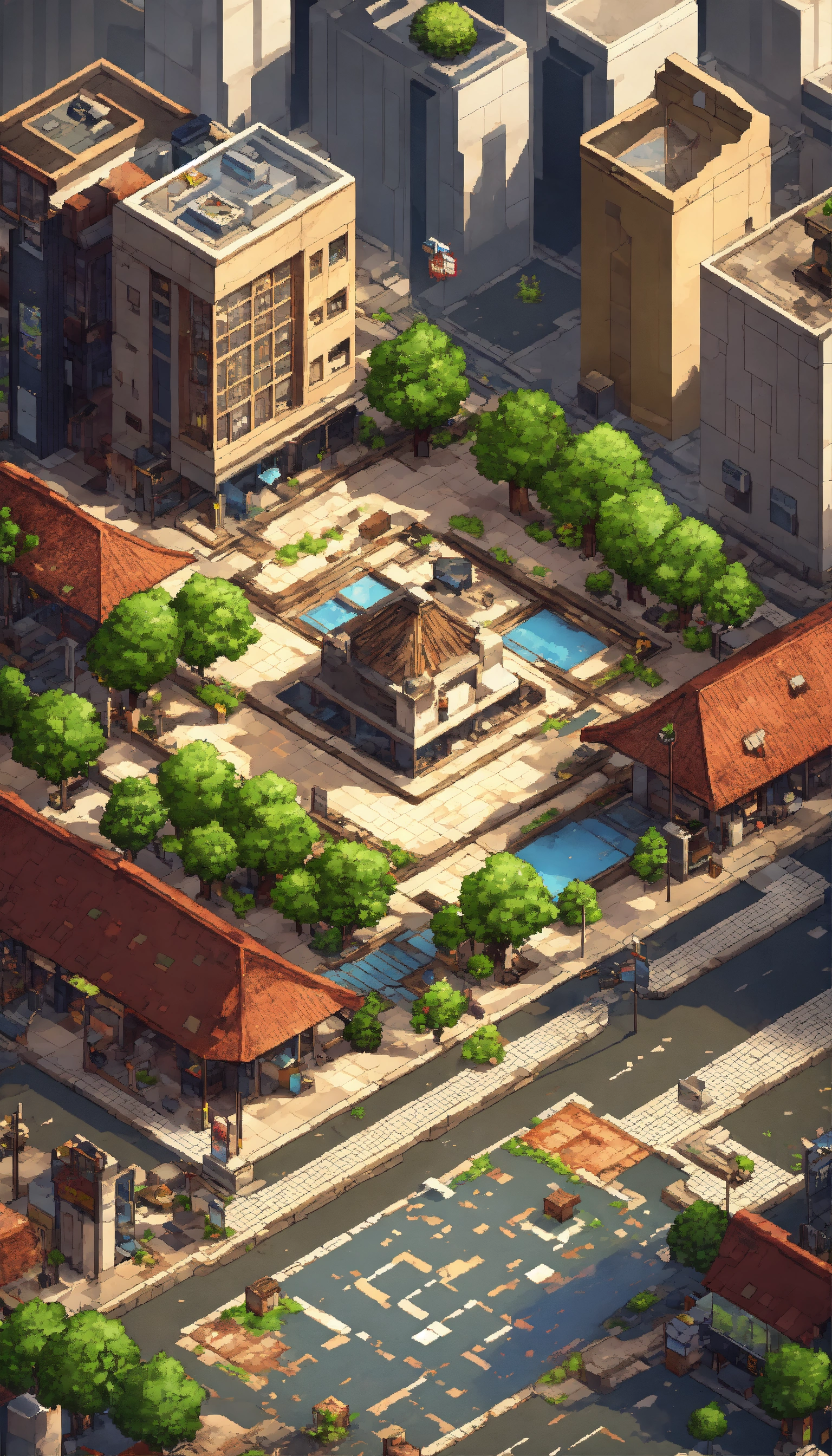 Lexica - Give me a portrait resolution pixel sprite of an isometric ...