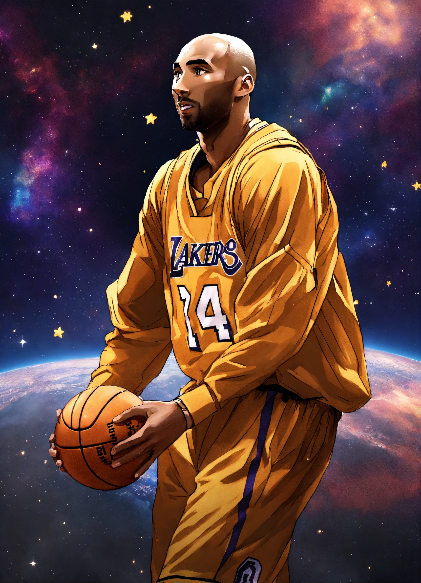 Lexica - Anime kobe bryant in space