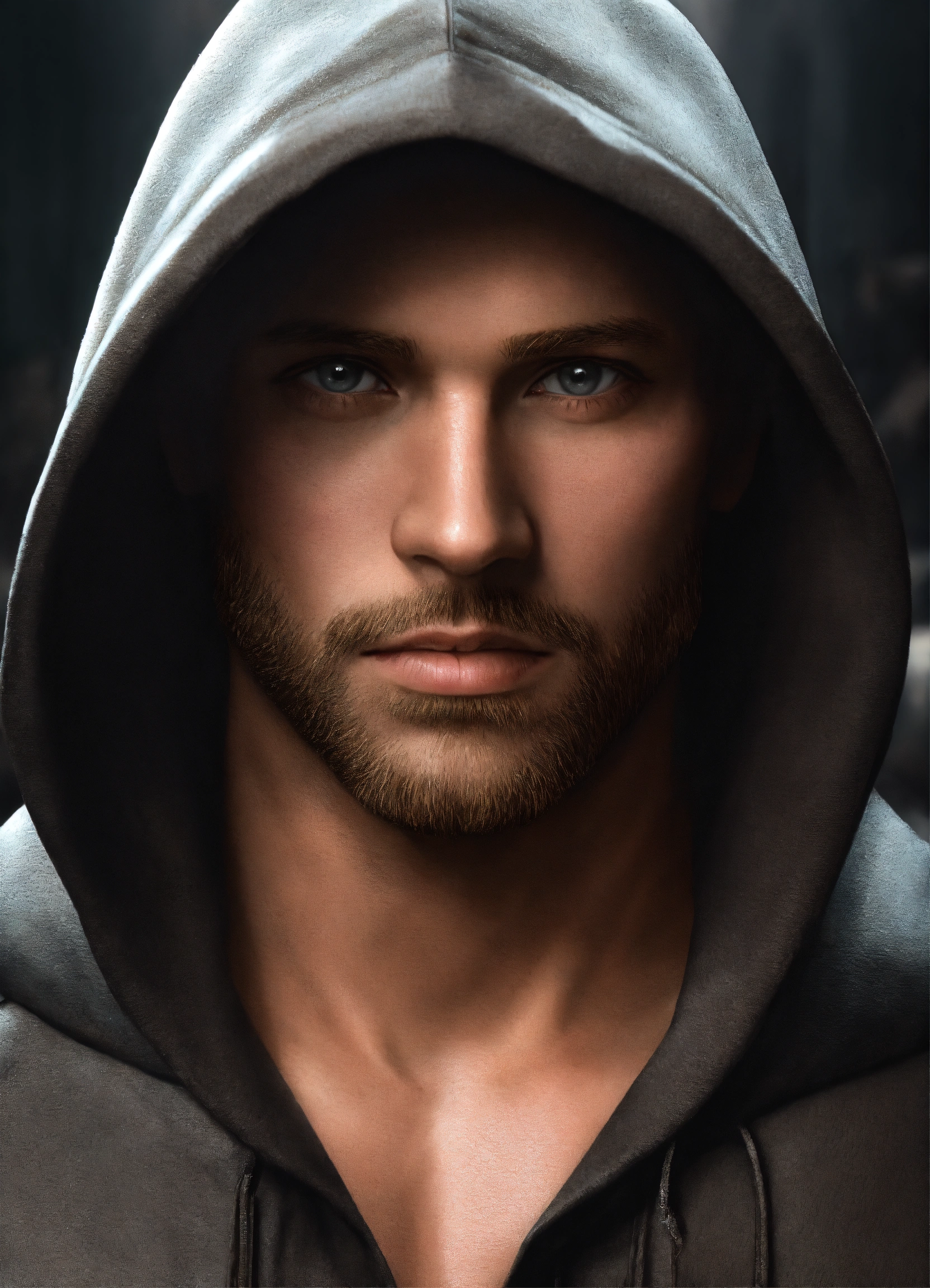 Lexica - Hooded man, looking at camera , ultra realistic , high quality