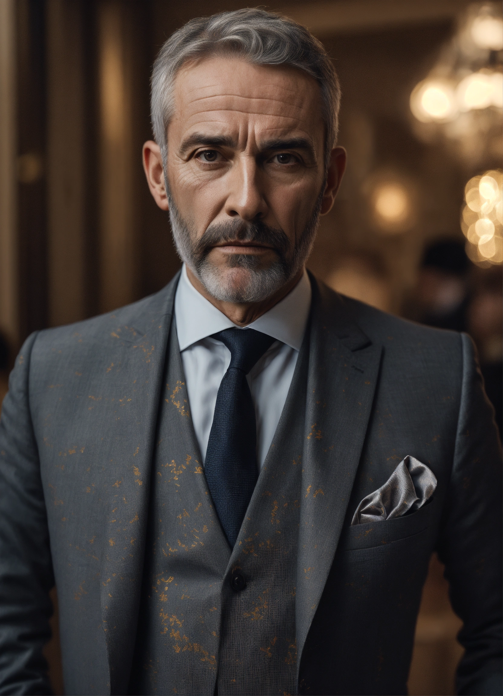 Lexica - A realistic photo of a thin elegant 50-year-old french man ...