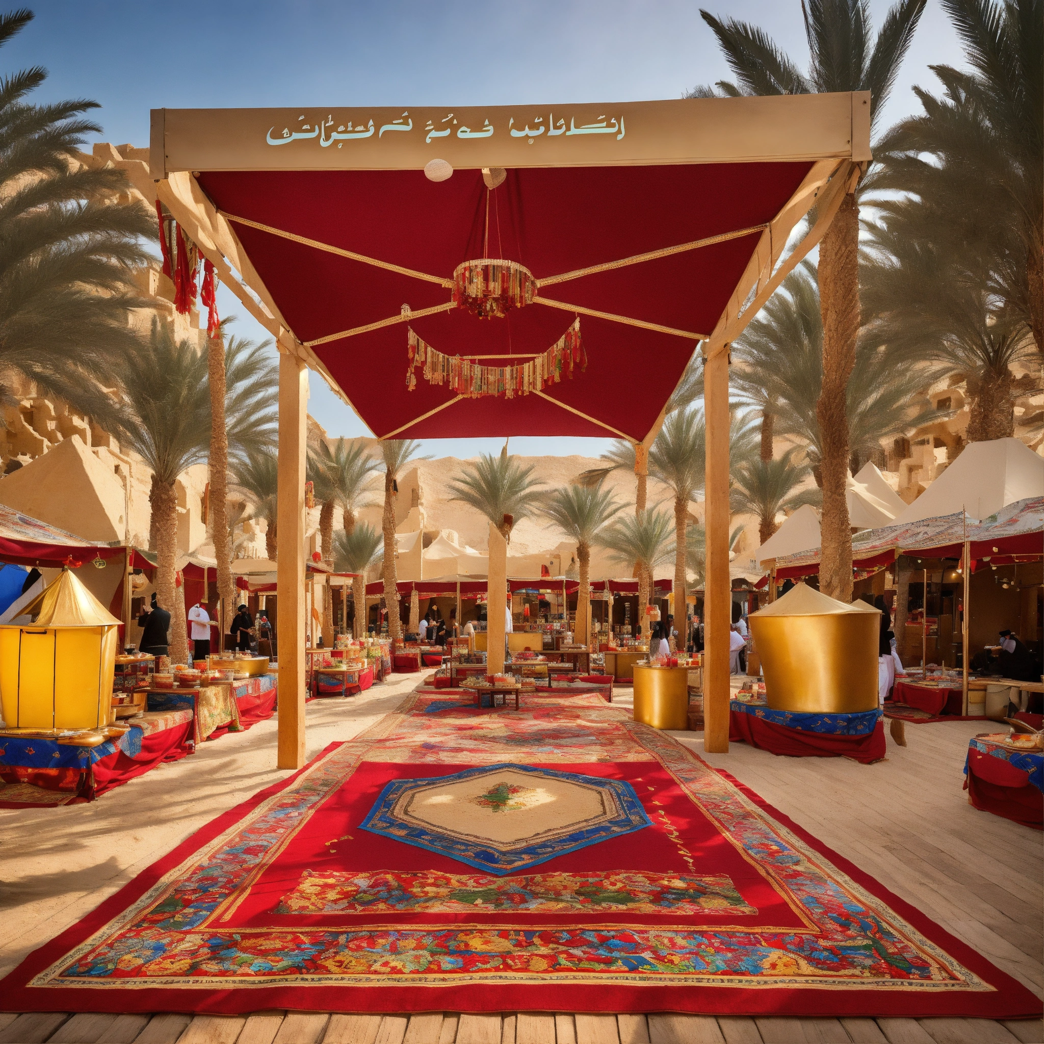 Lexica - Visualize a vibrant scene at the 'Taste of Bahrain' Food ...