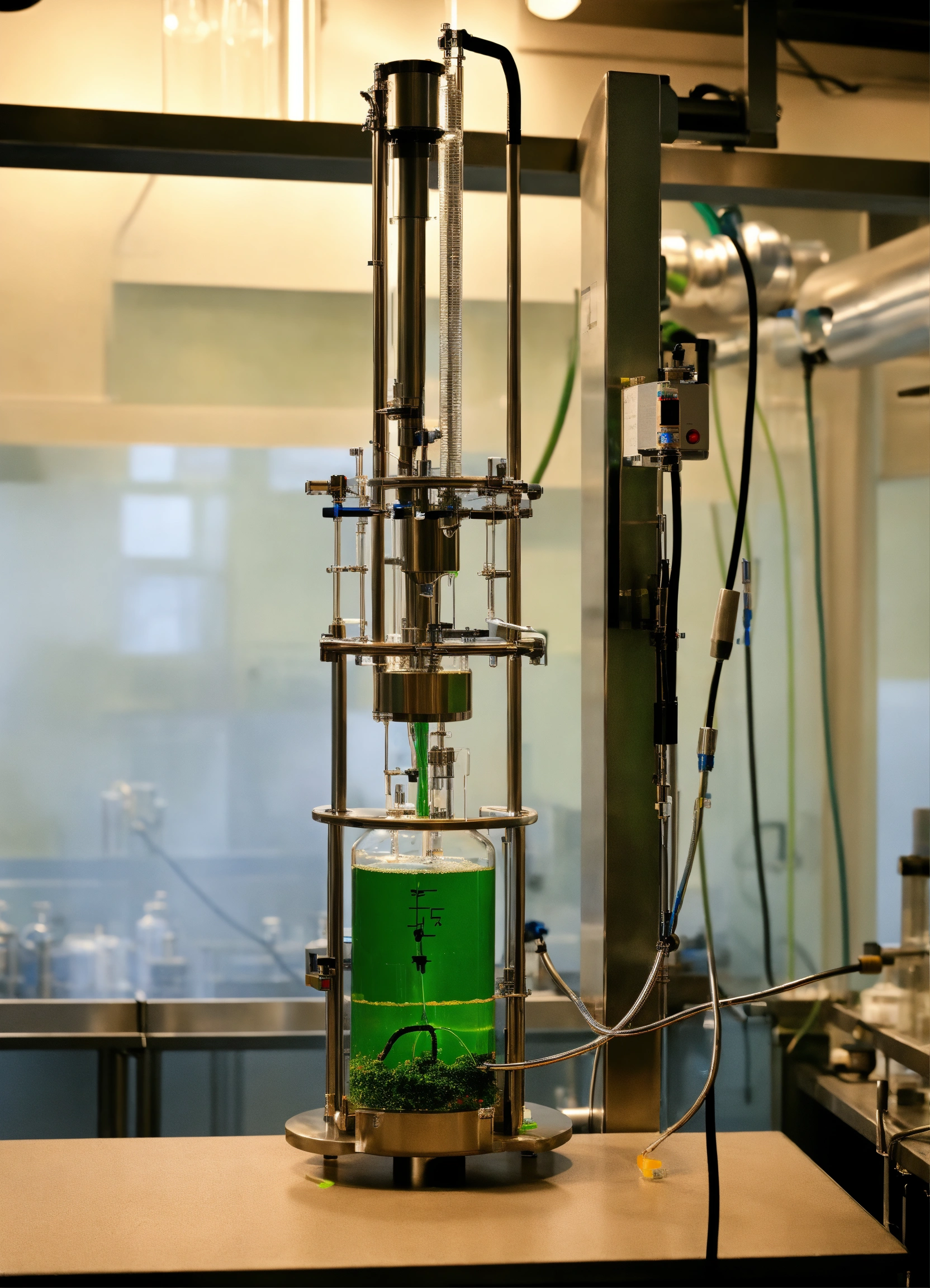 Lexica - I bioreactor made our of stainless steel in a laboratory ...