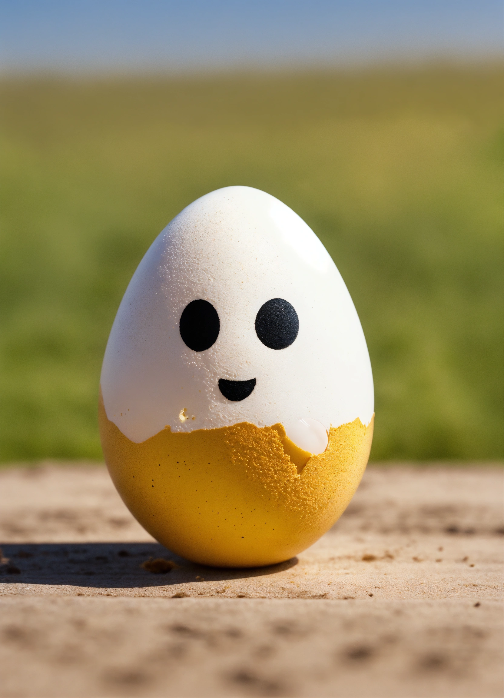Lexica - Use an egg hatching with a face to make an image about get ...