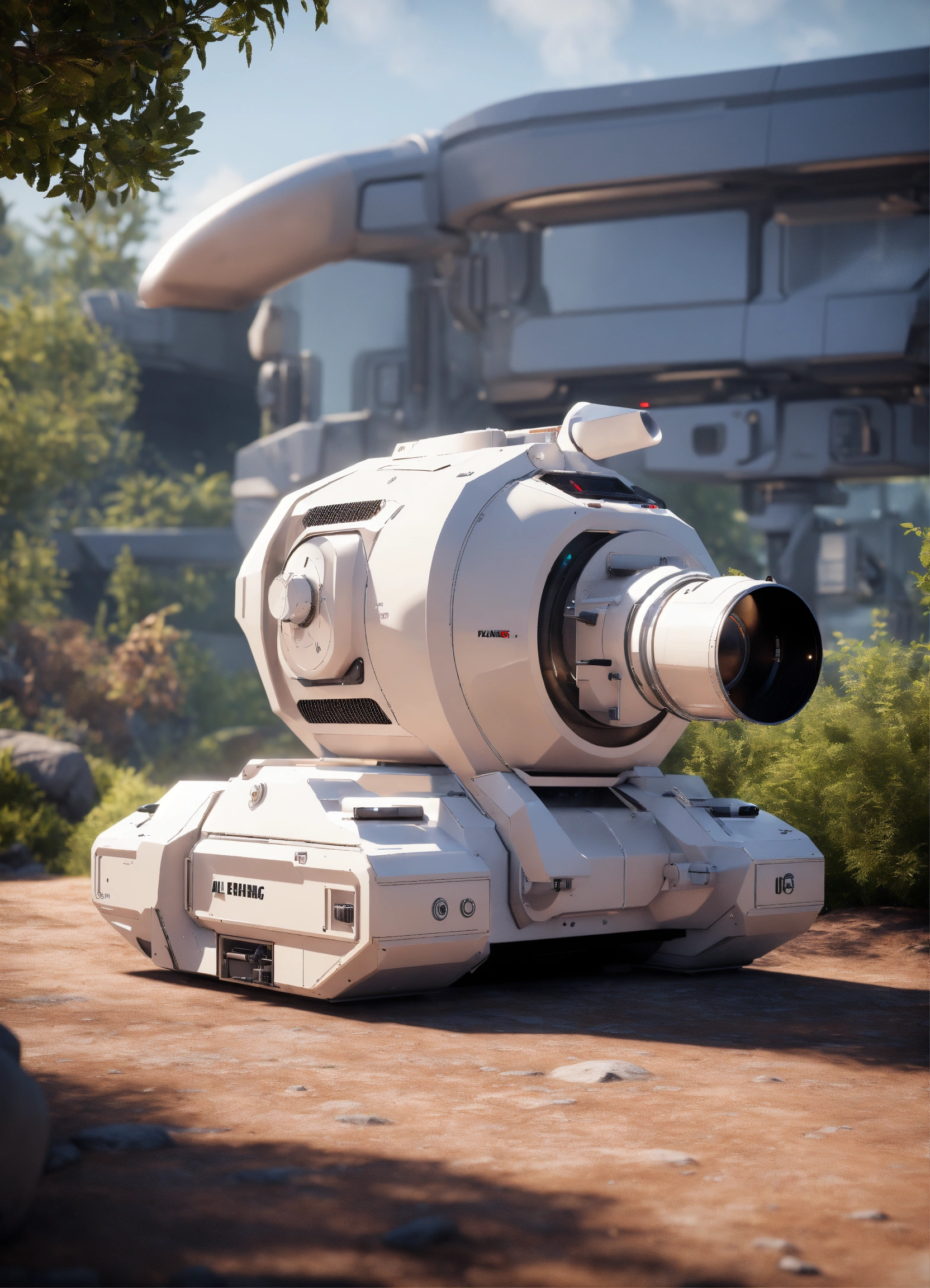 Lexica - Long white sound cannon, realistic, futuristic, sci fi, 8K ...