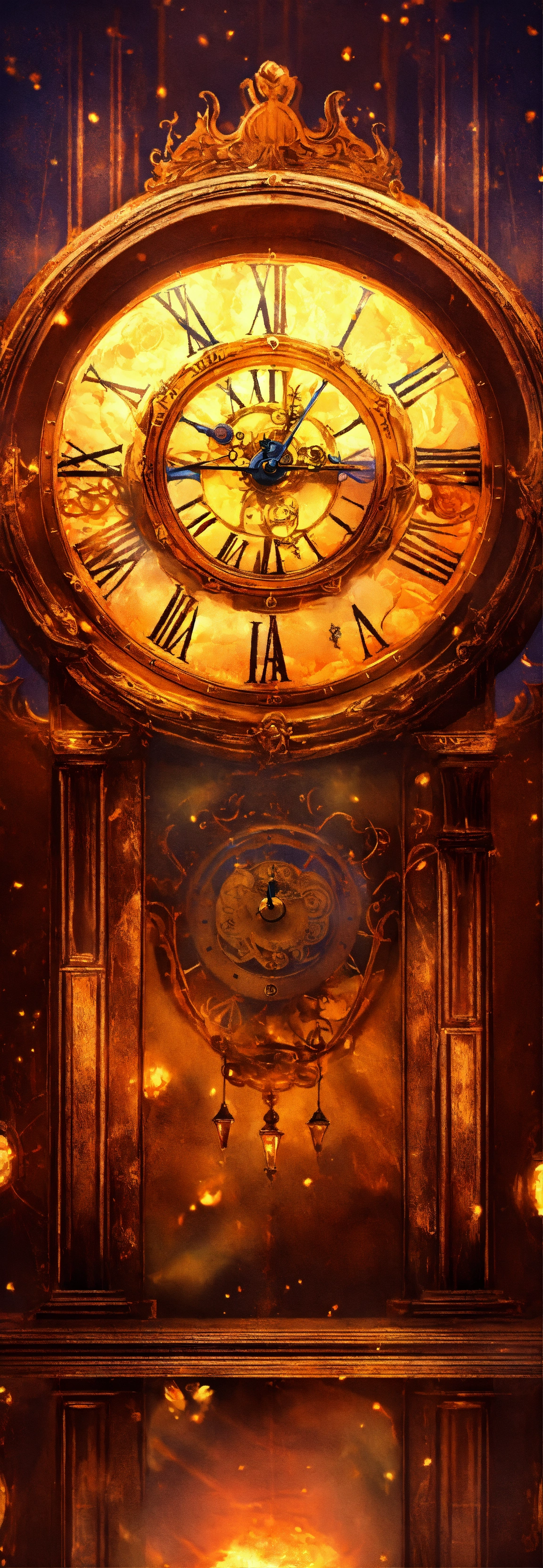 Lexica - Mystical Clock background Image