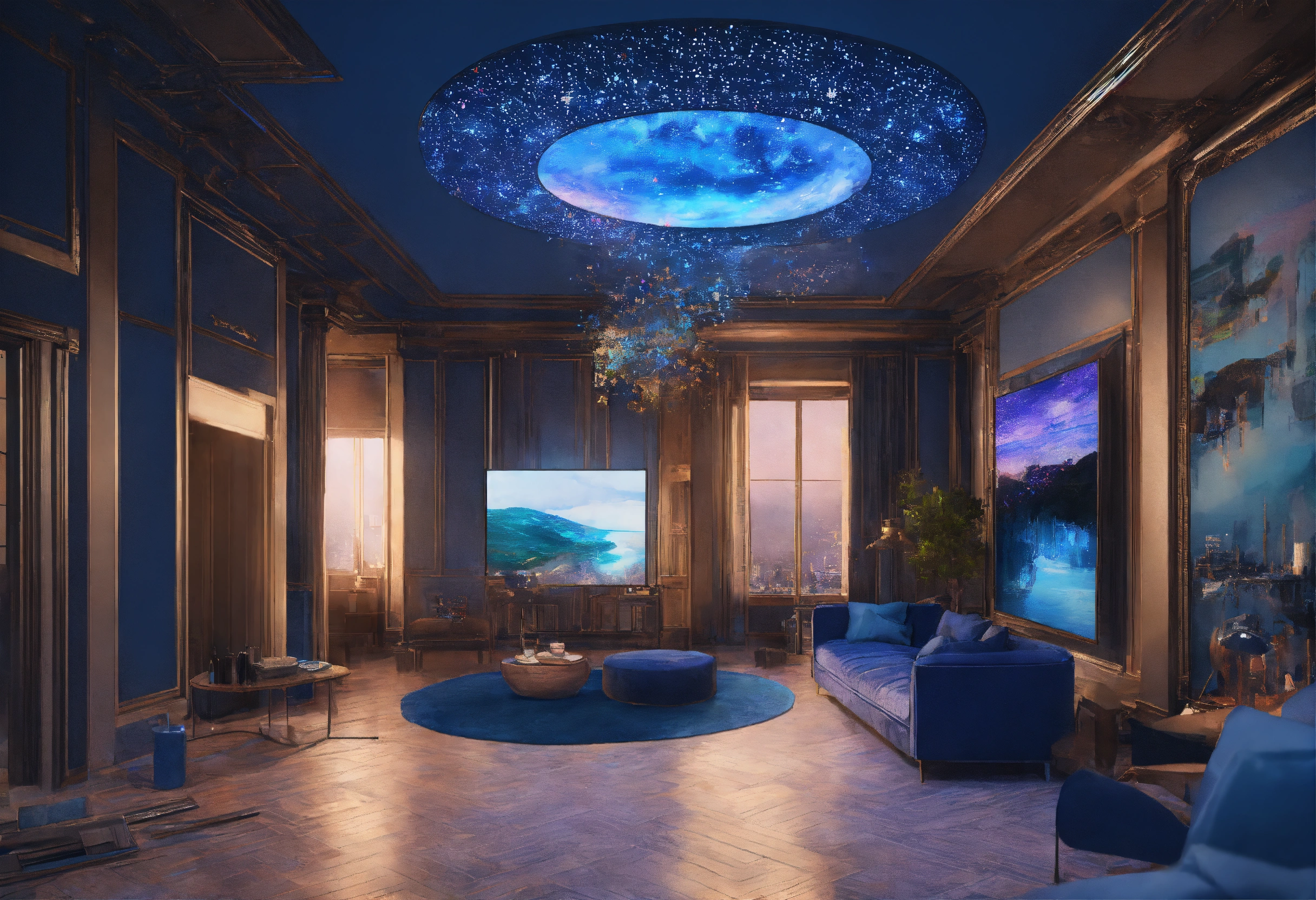 Lexica - Metaverse platform blue palette