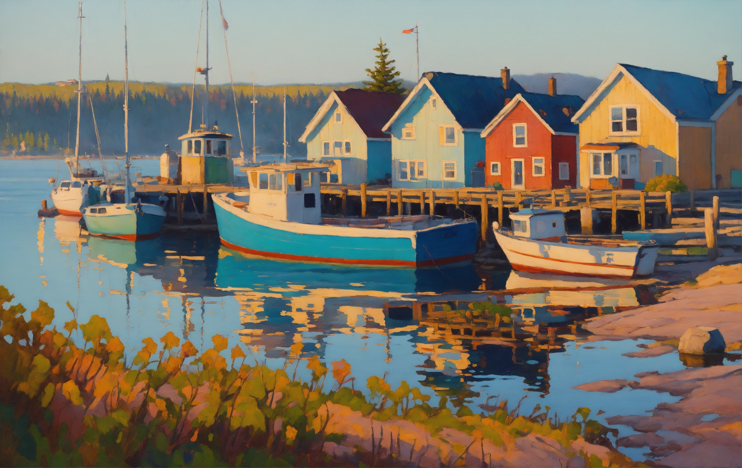 Lexica - Ocean, seashore, gaspé cliff, labrador landscape, rpg style ...
