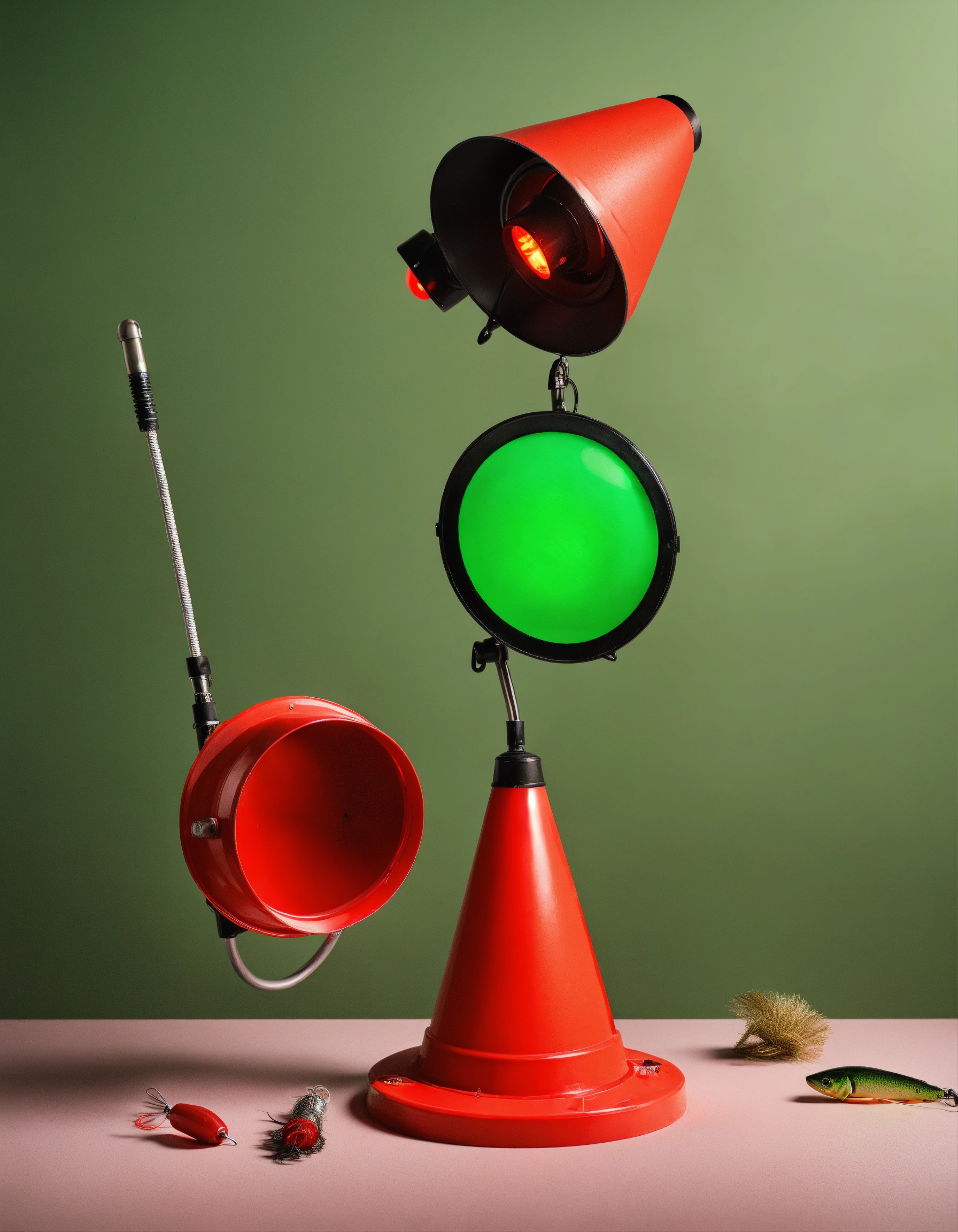 Lexica - Objects suspended in the air red traffic light, danger sign ...