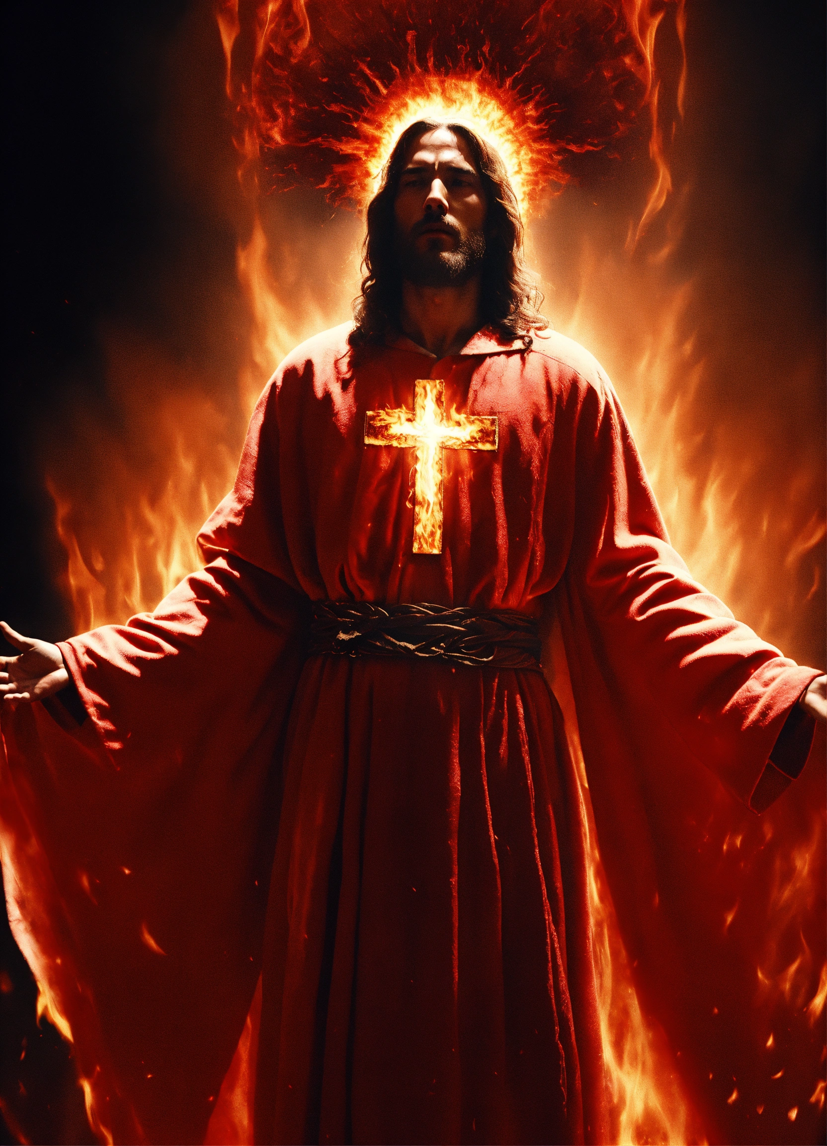 Lexica - Movie still from the passion of the crhrist. shining Jesus ...