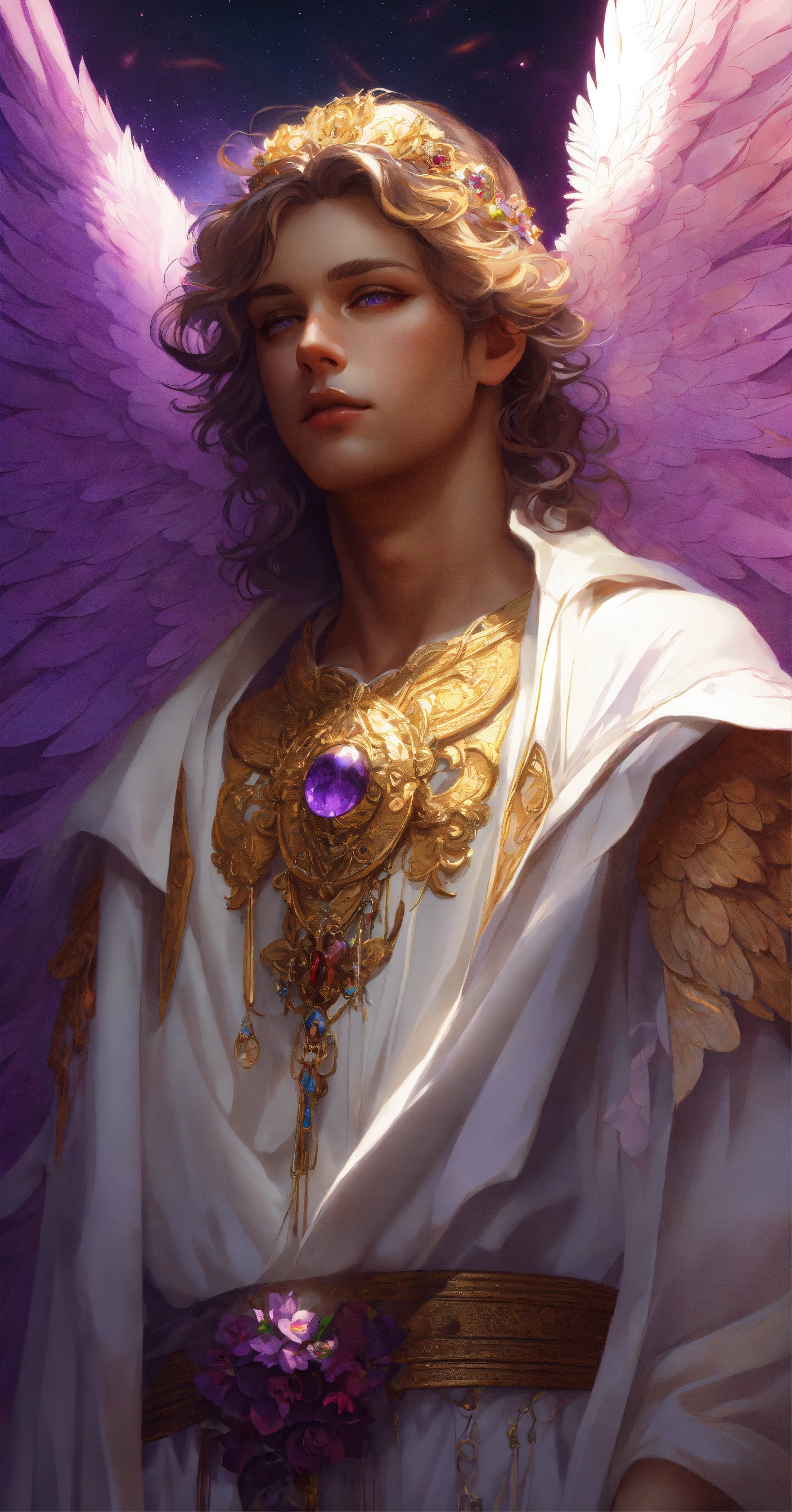 Lexica - Male angel, wings, intricate, highly detailed, digital ...