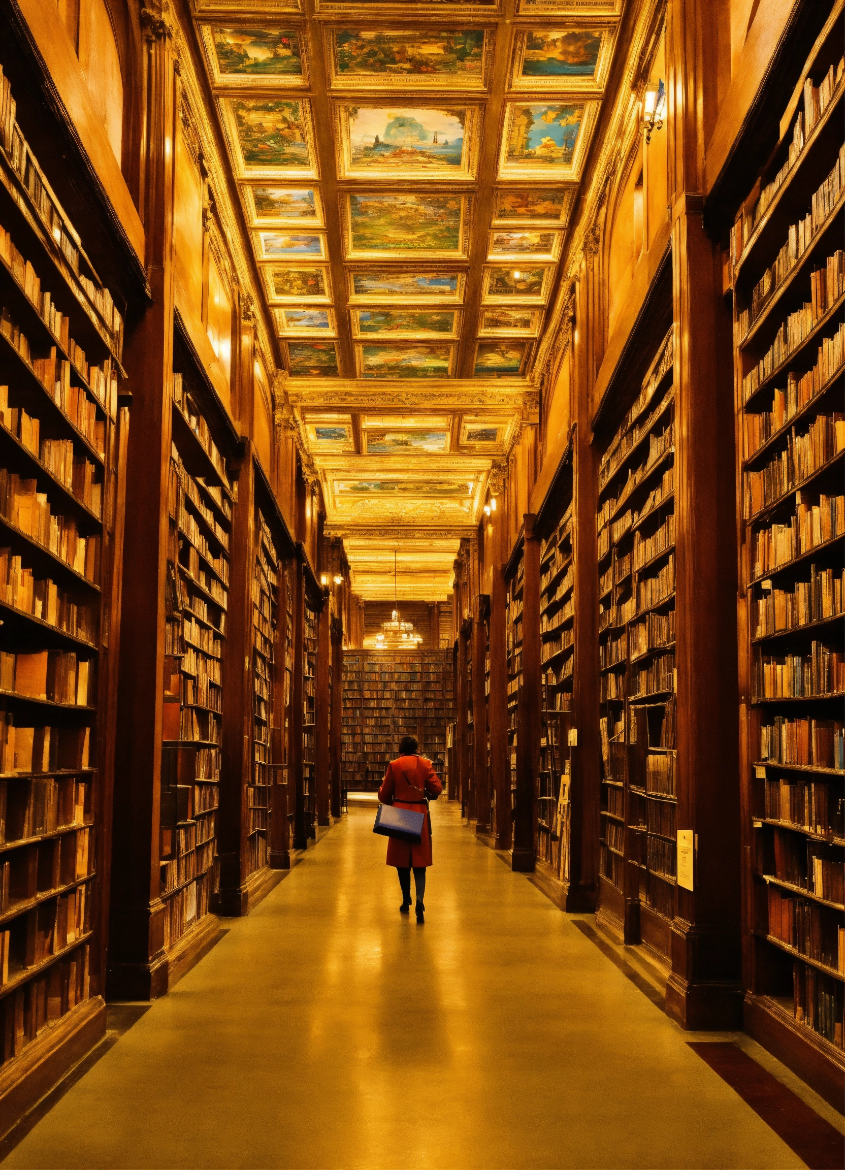 Lexica - A librarian looking for a book inside the biggest library of ...