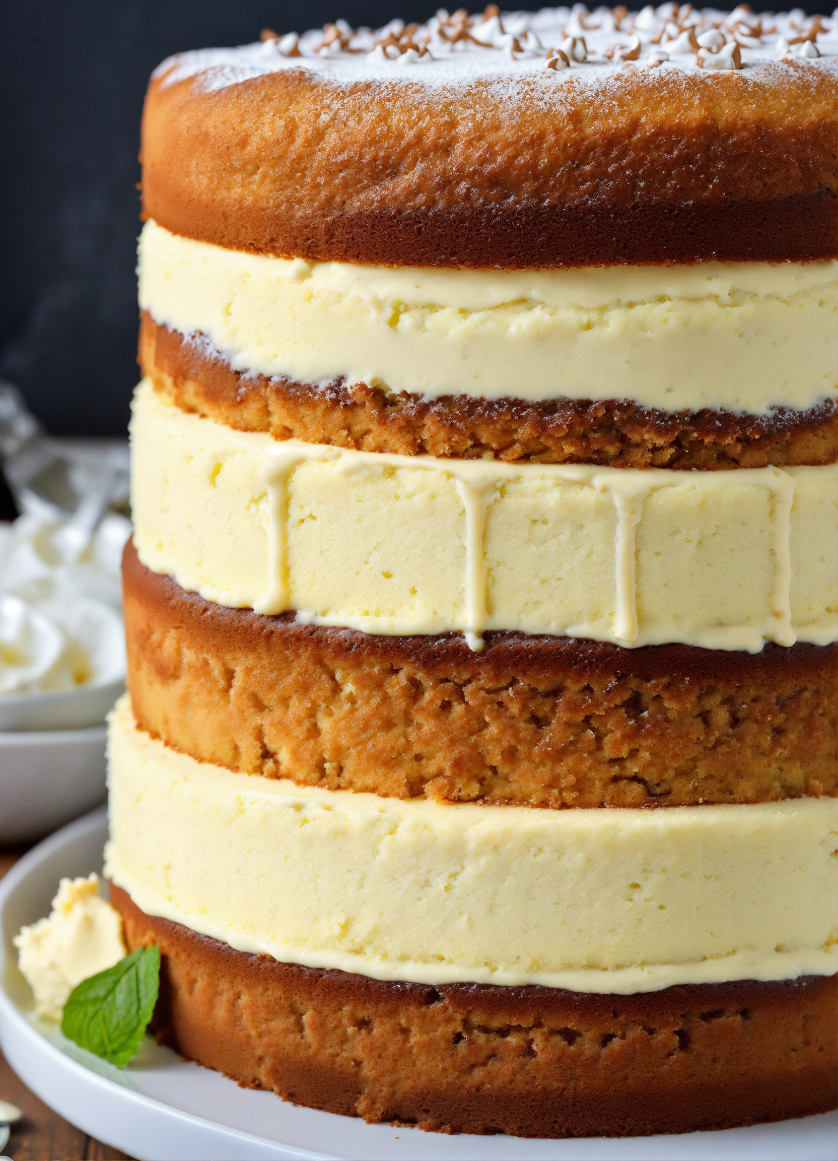 Lexica - Sponge cake butter cake topping butter