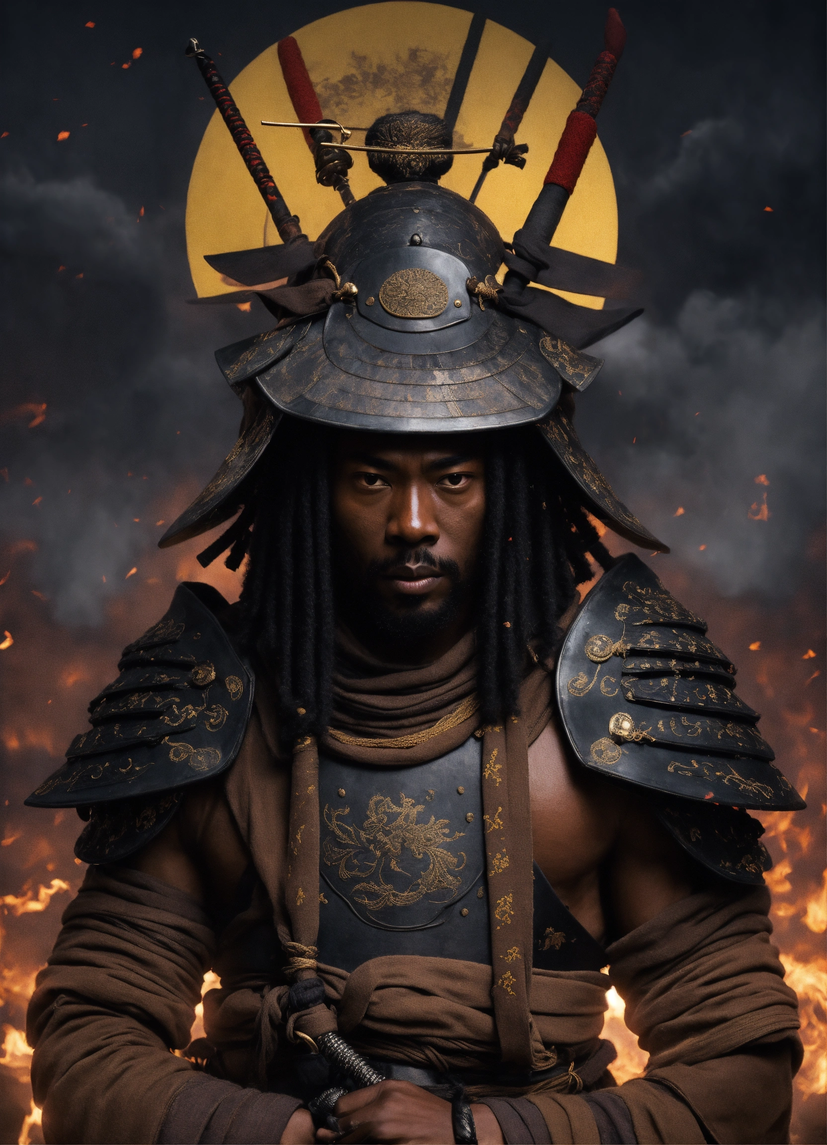 Lexica - Yasuke the black samurai, look at me