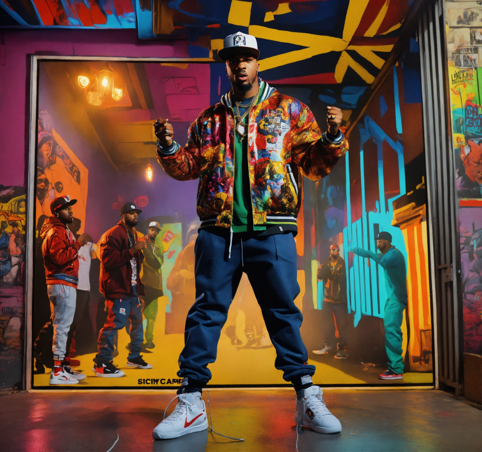 Lexica - Full body Pop art, hyperrealist portrait of rapper "Cassidy ...