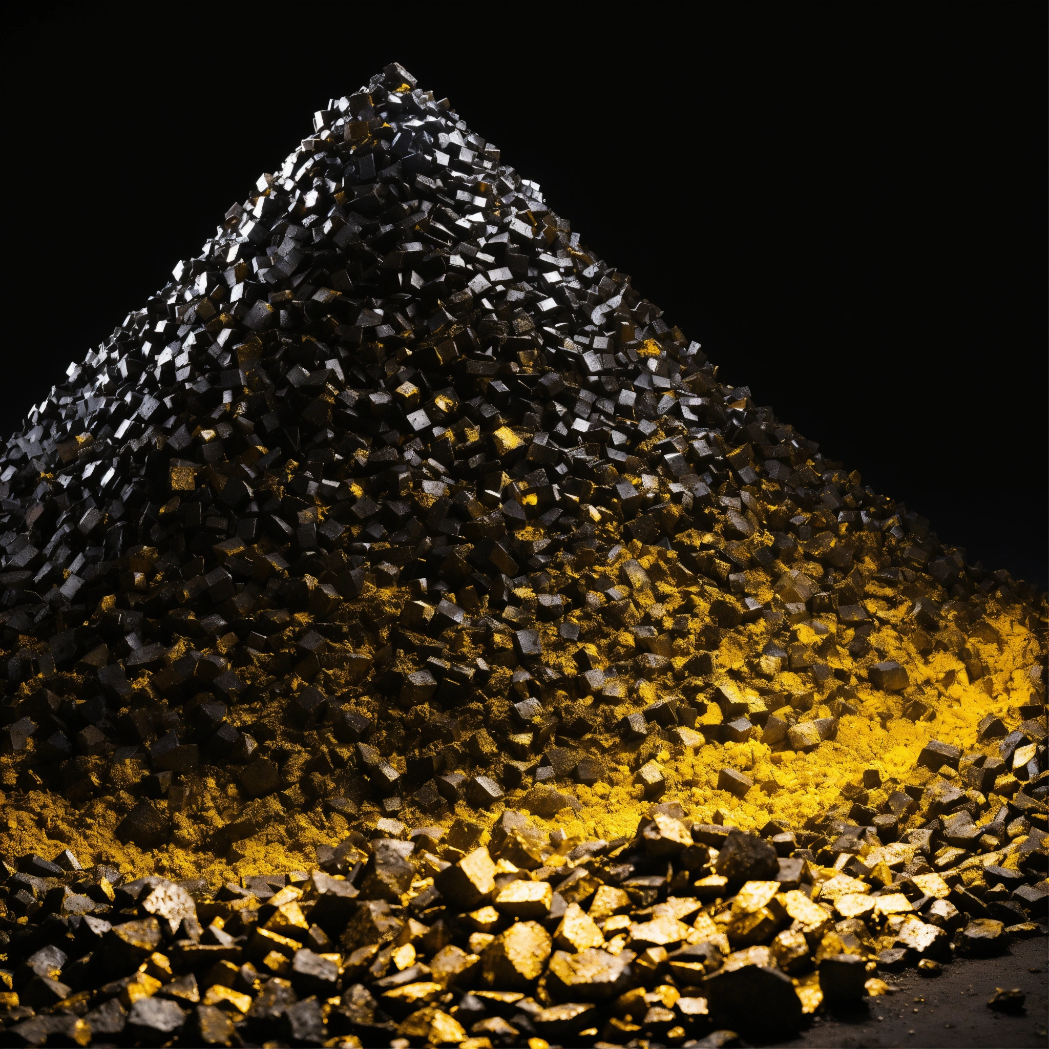 Lexica - Pile of ore, metal, heap, magic mountain of iron, ore, black ...