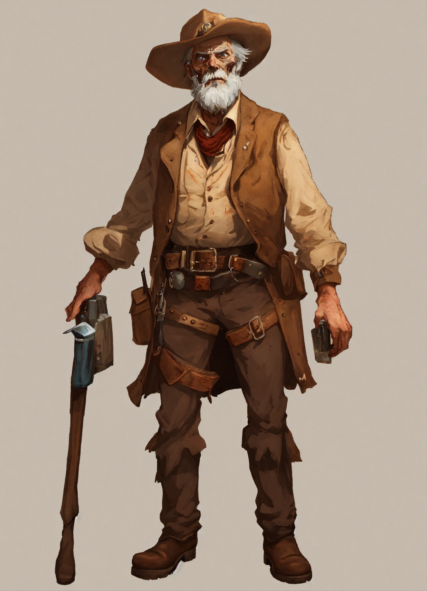 Lexica - An elderly wild west prospector. He is an undead walking ...