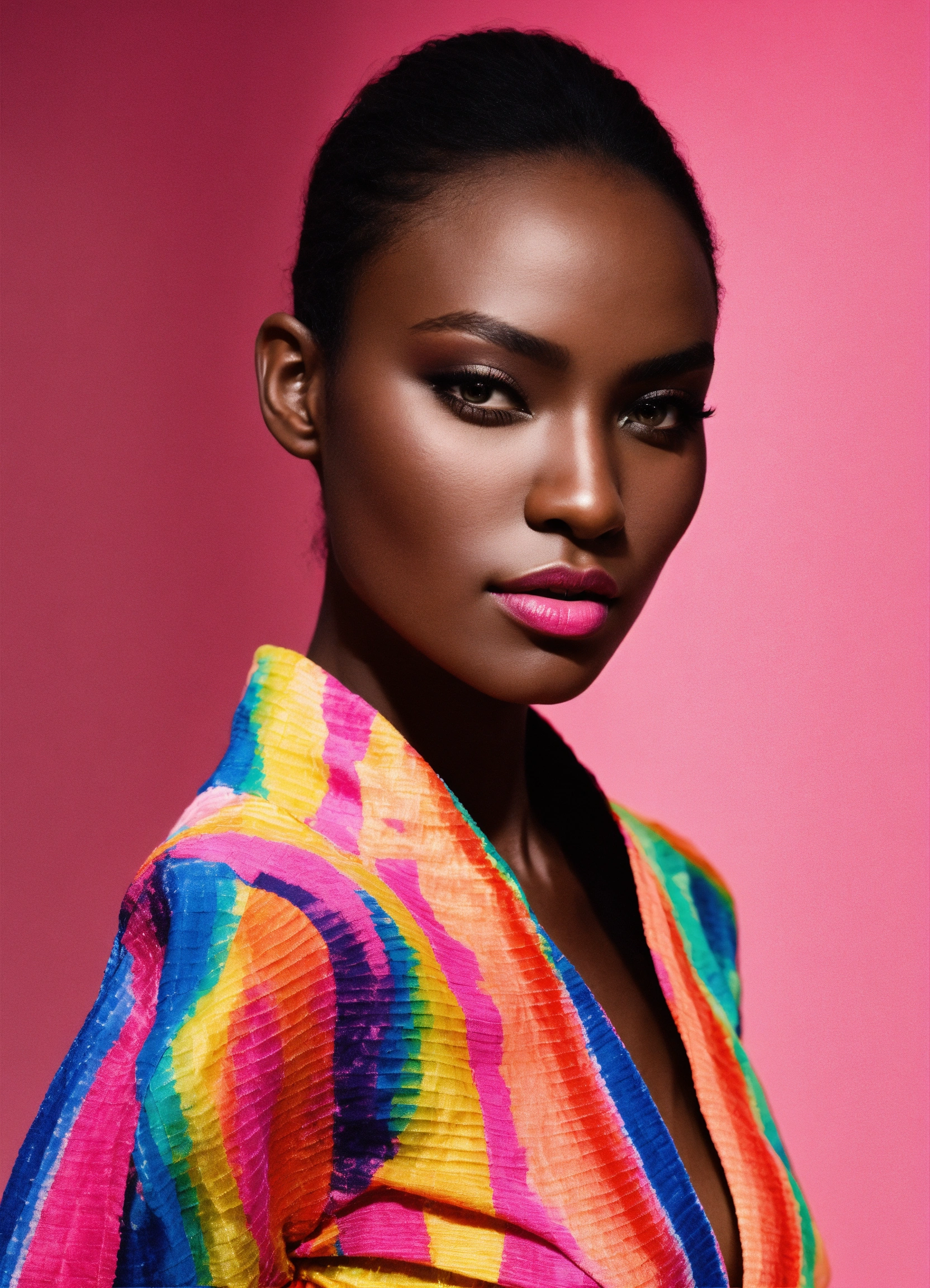 Lexica - Fashion photoshoot, Slim tall dark skinned supermodel, in ...