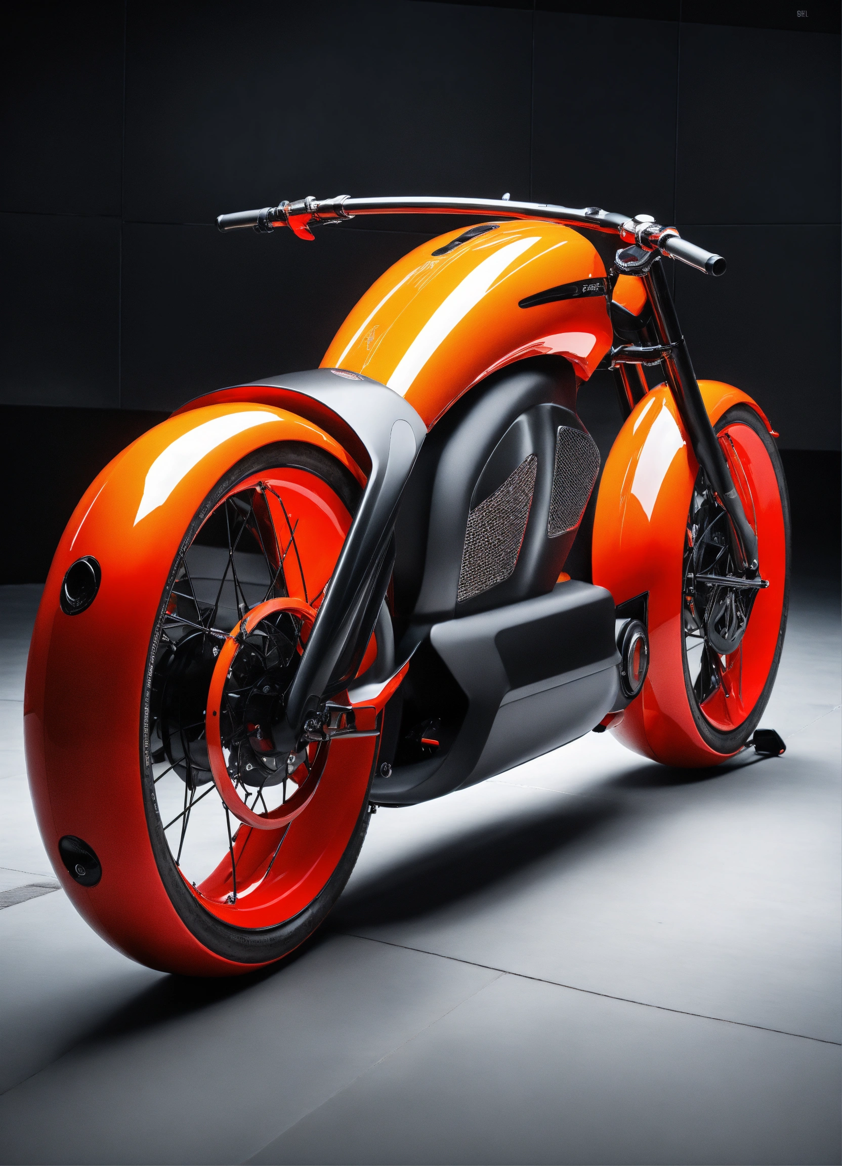 Lexica - Photo 16k, ultra realist bike design Harley futurist logo ...