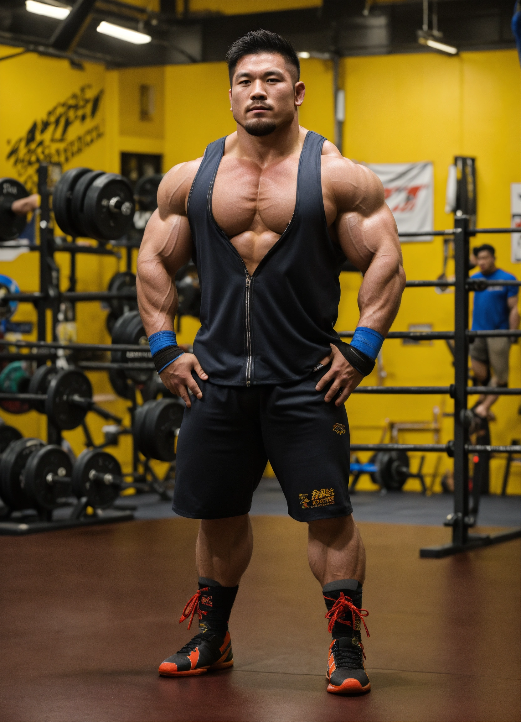 Lexica - 30-year-old wrestler with big muscles, bodybuilder, Japanese ...