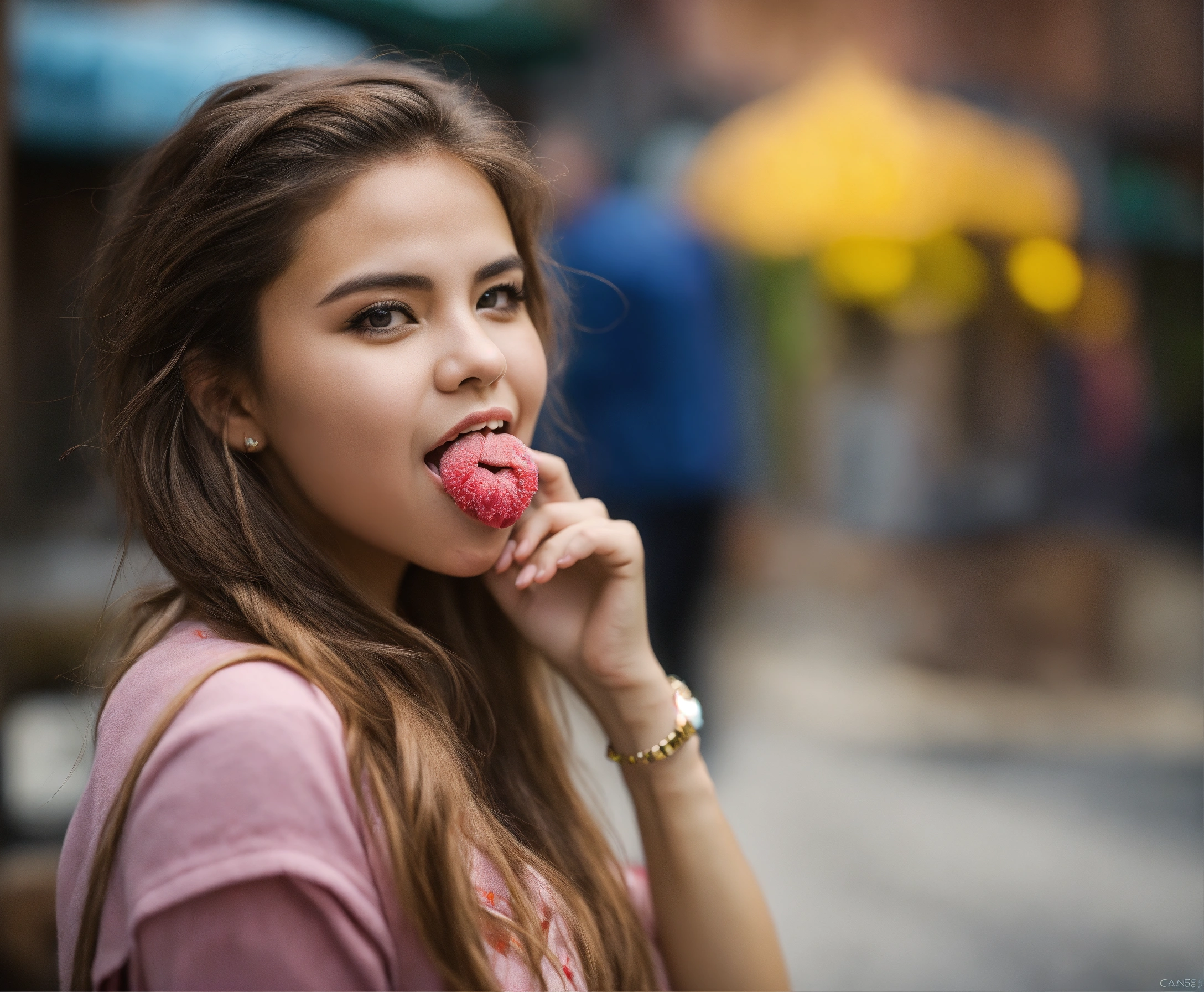 Lexica - Beautiful girl, tongue, silly, depth of field, canon EOS 5d ...