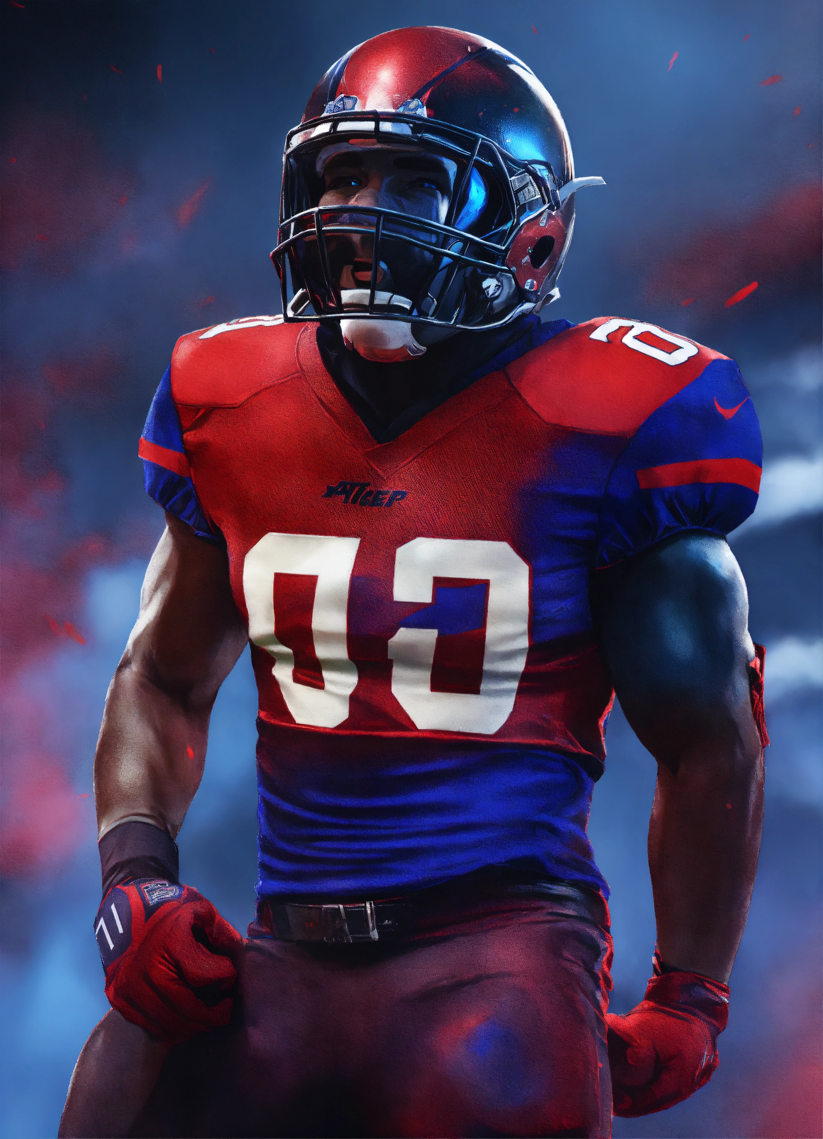 Lexica - An image of a panther dressed as a football athlete, in the ...